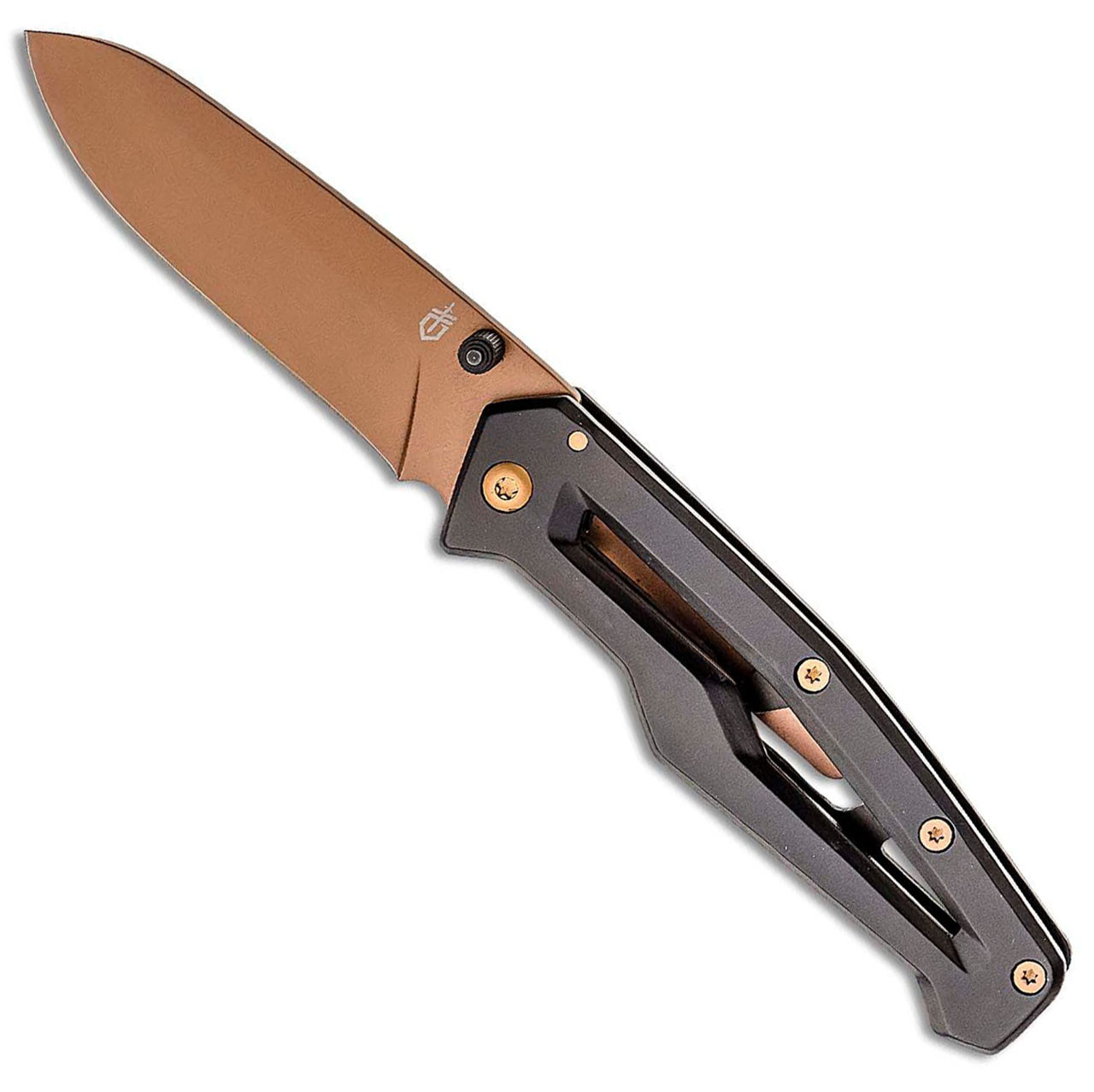 Gerber Paralite FE Frame Lock Black Handles Rose Gold Blade | American ...