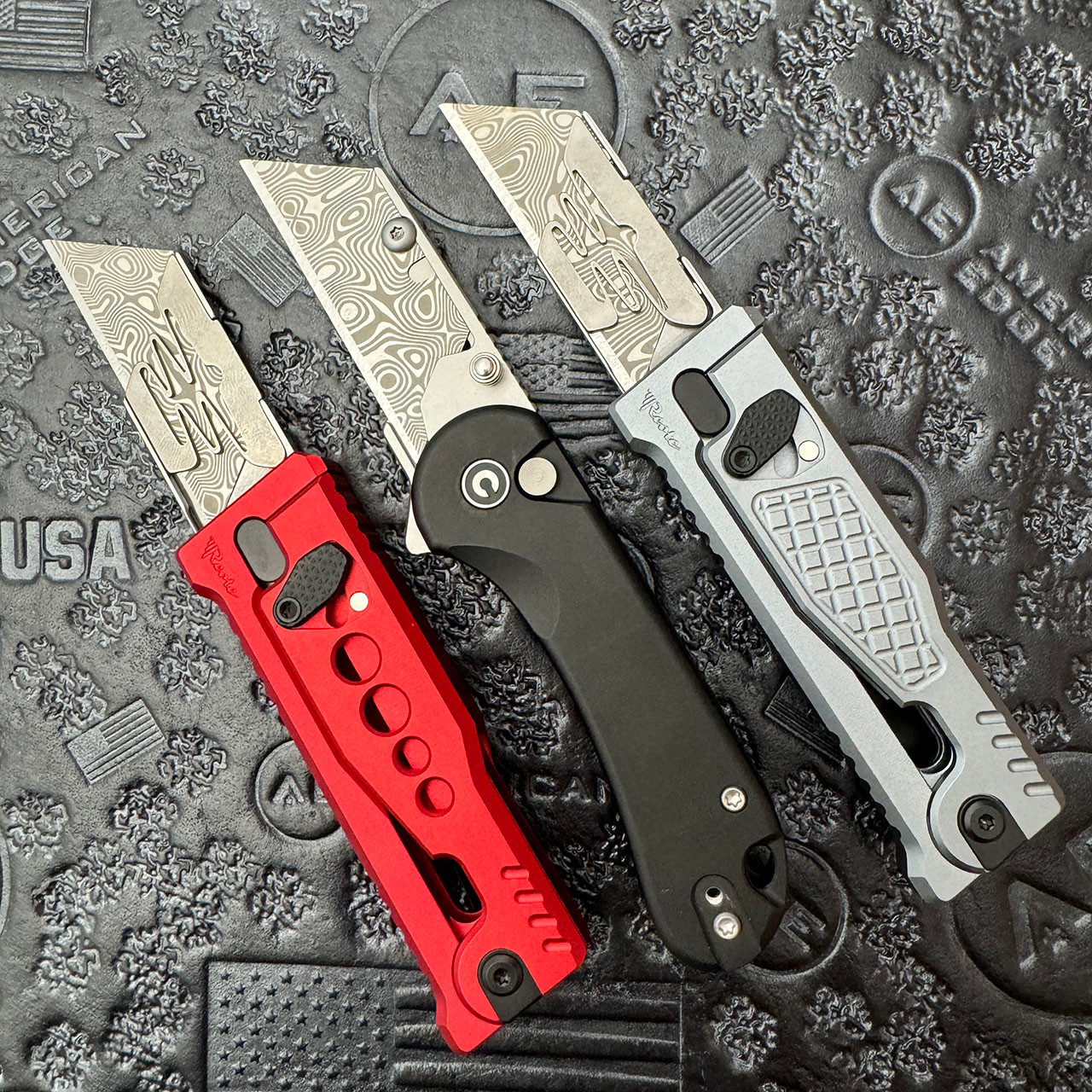 Replacement Utility Razor Blade Lasered Light Damascus | American Edge ...