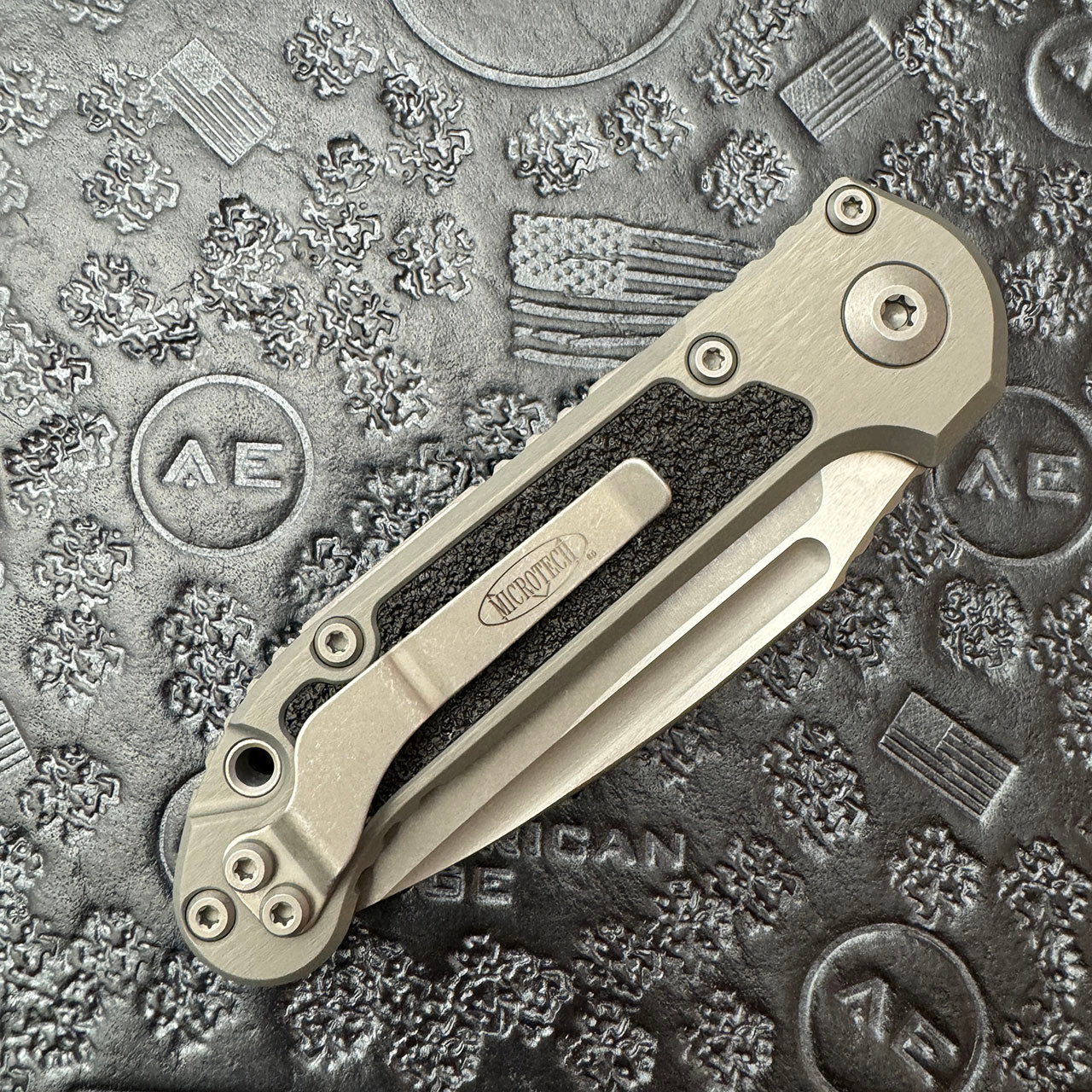 Microtech LUDT S/E Gen III Natural Clear Apocalyptic Partial Serrated ...