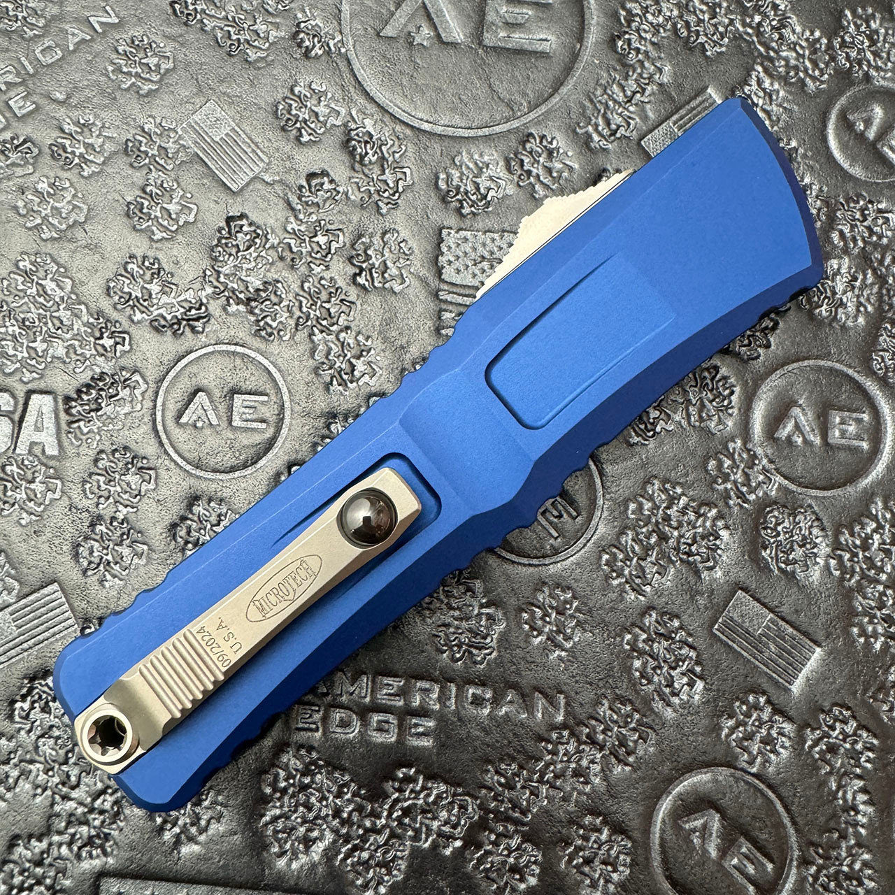 Microtech Combat Troodon T/E Gen III Navy Blue Stonewash Partial ...