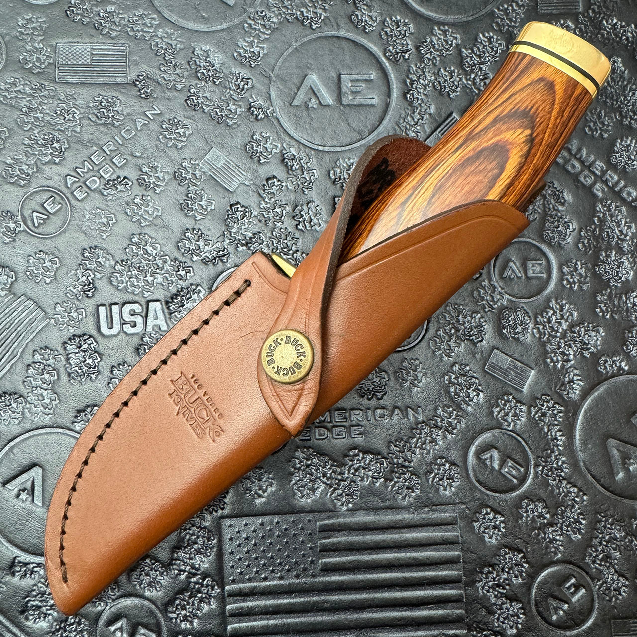 Buck Pro Line Vanguard Fixed Blade Cocobola Handle Satin Blade (Pre ...