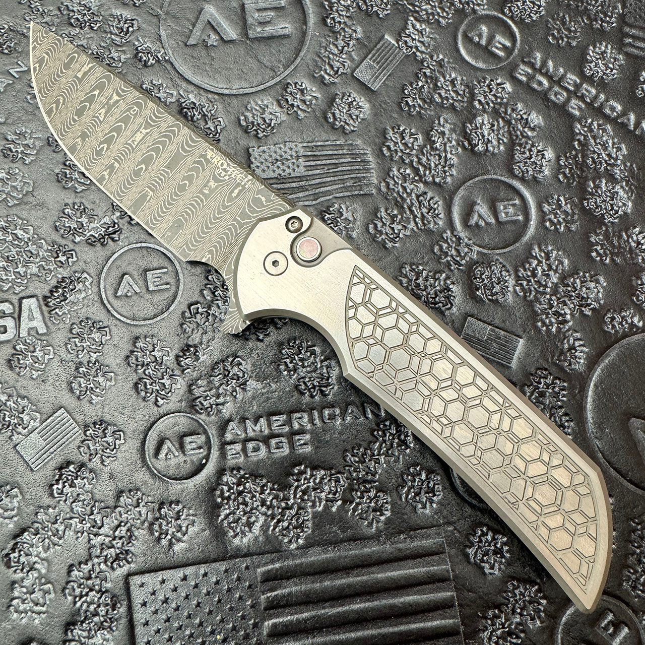 Pro-Tech Mordax Button Lock Flipper 2024 Custom 003 17-4 Steel Two-Tone ...