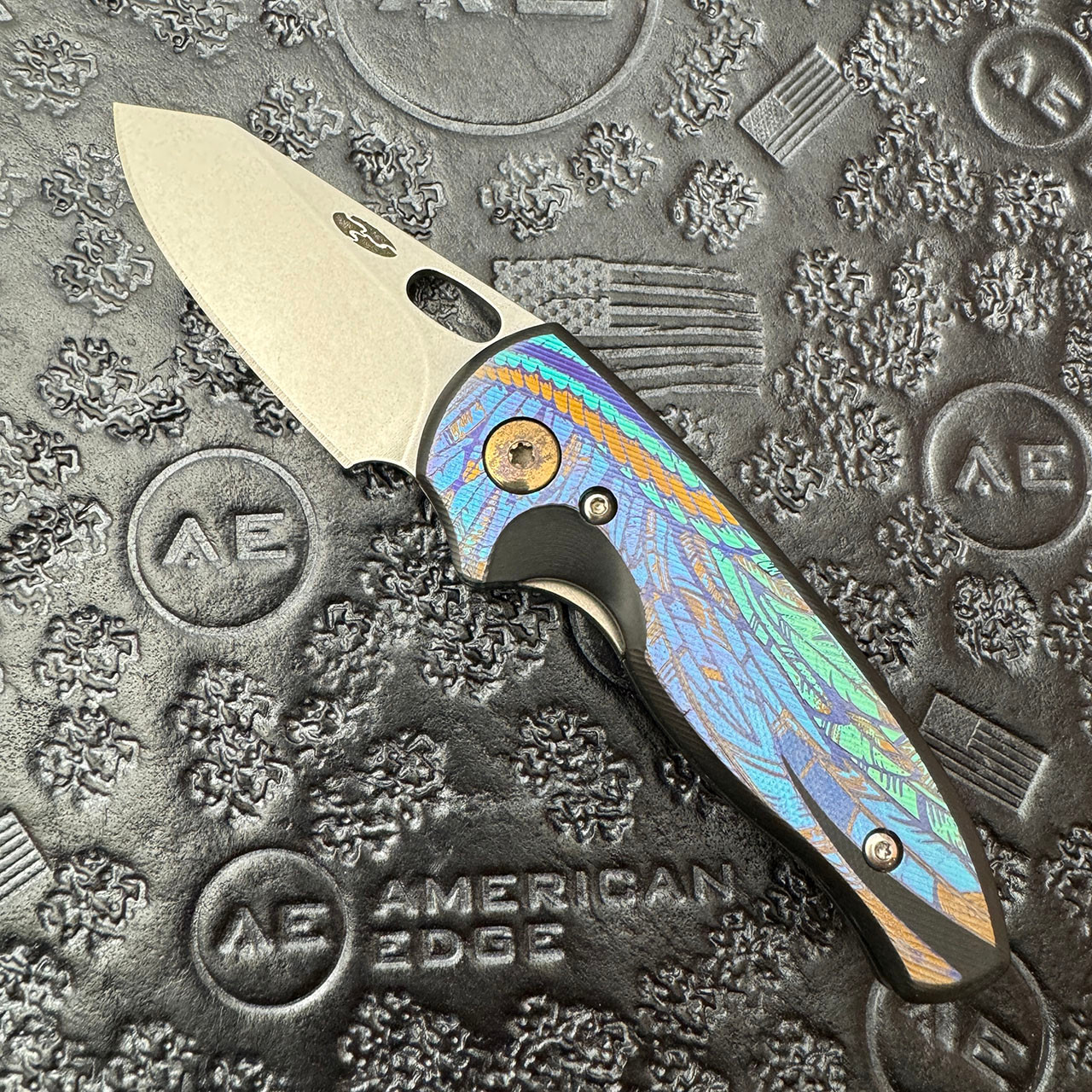Three Rivers Manufacturing TRM Nerd Liner Lock Bird Titanium Handle by ...