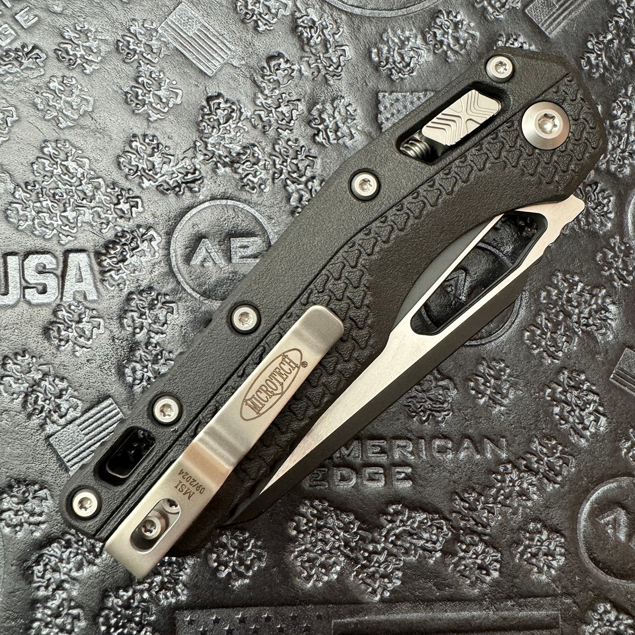 Microtech MSI RAM-LOK S/E Tri-Grip Black Polymer Full Serrated 210T ...