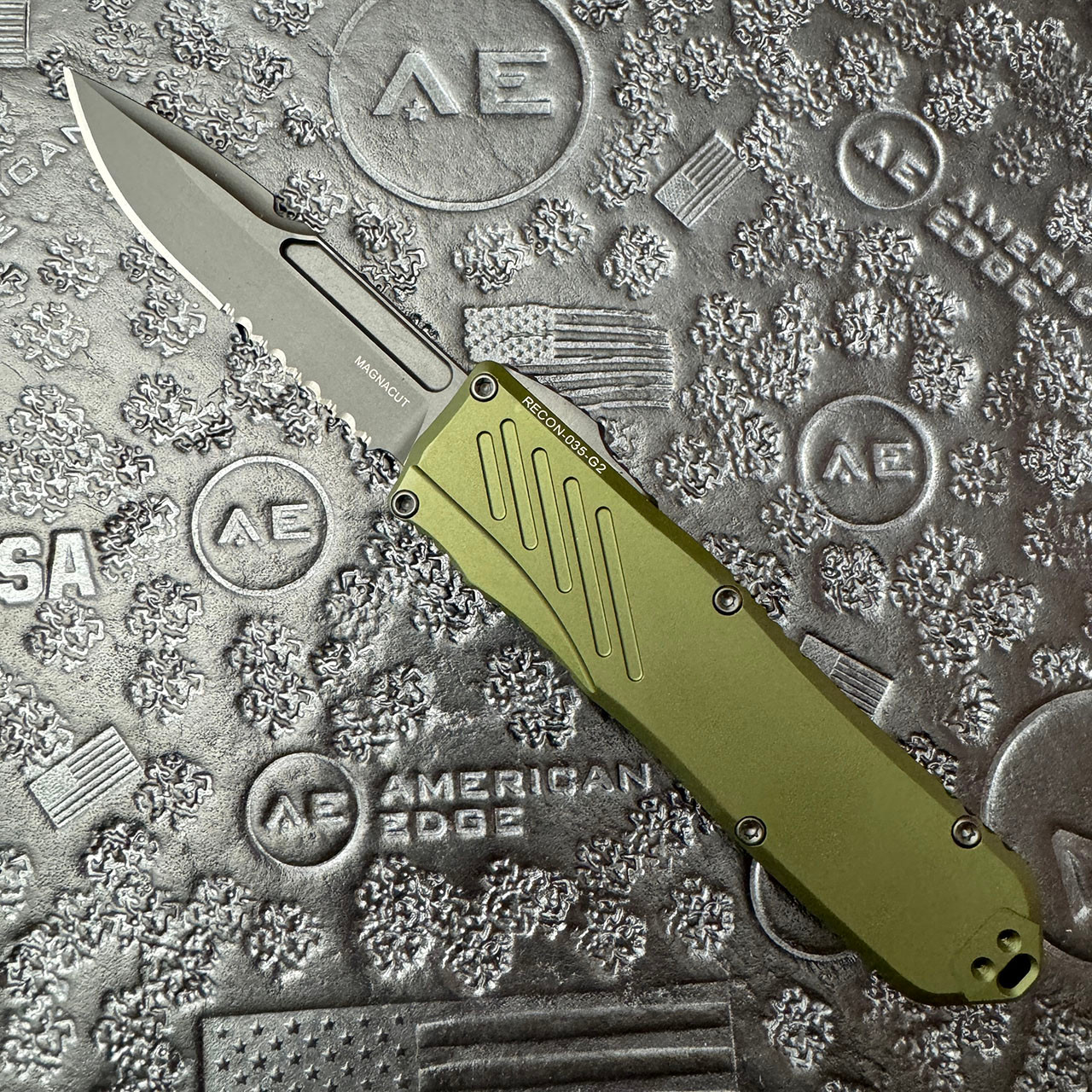 Guardian Tactical RECON-035 G2 S/E OD Green Handle Black Tactical ...