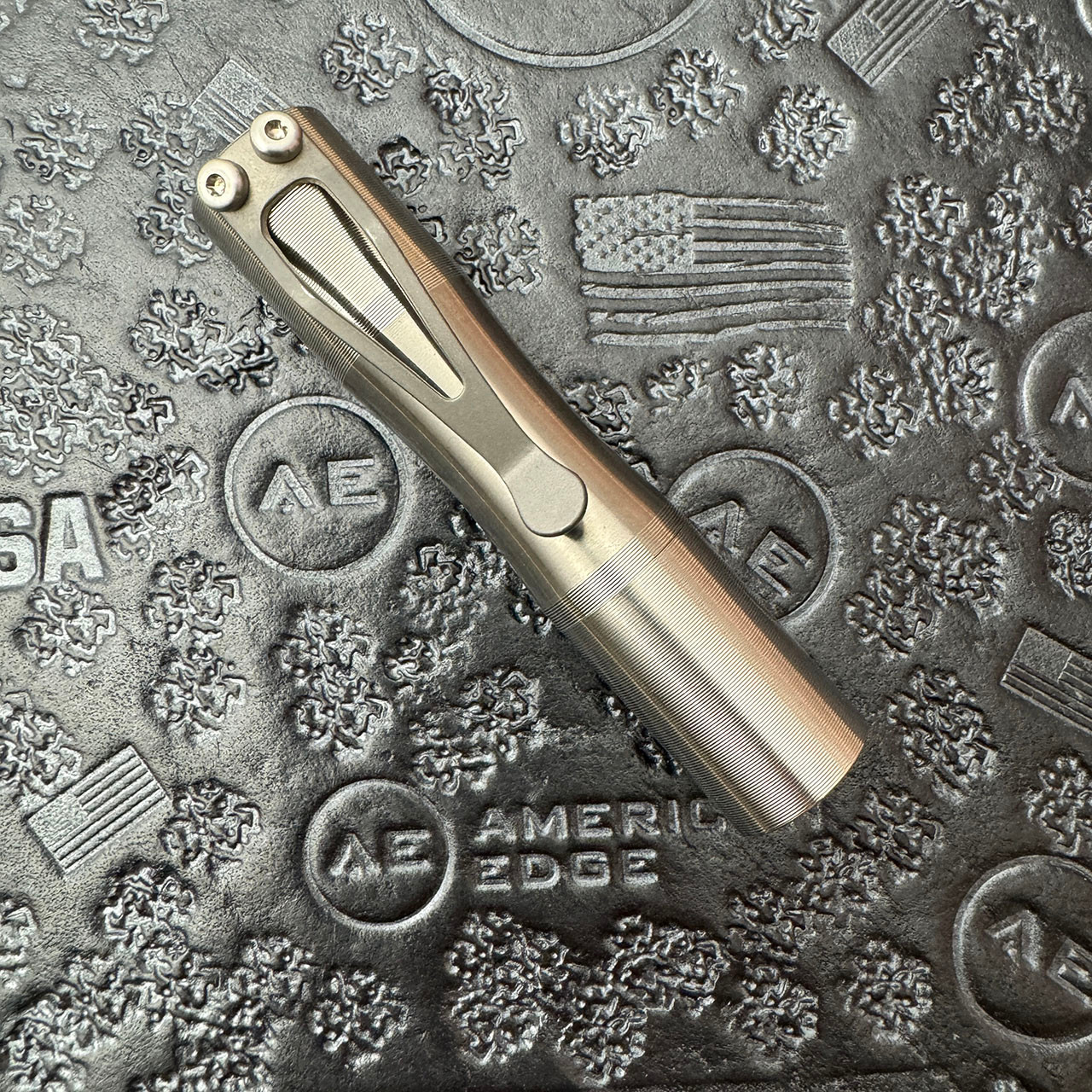 Tactile Turn Apollo Flashlight Titanium | American Edge Knives