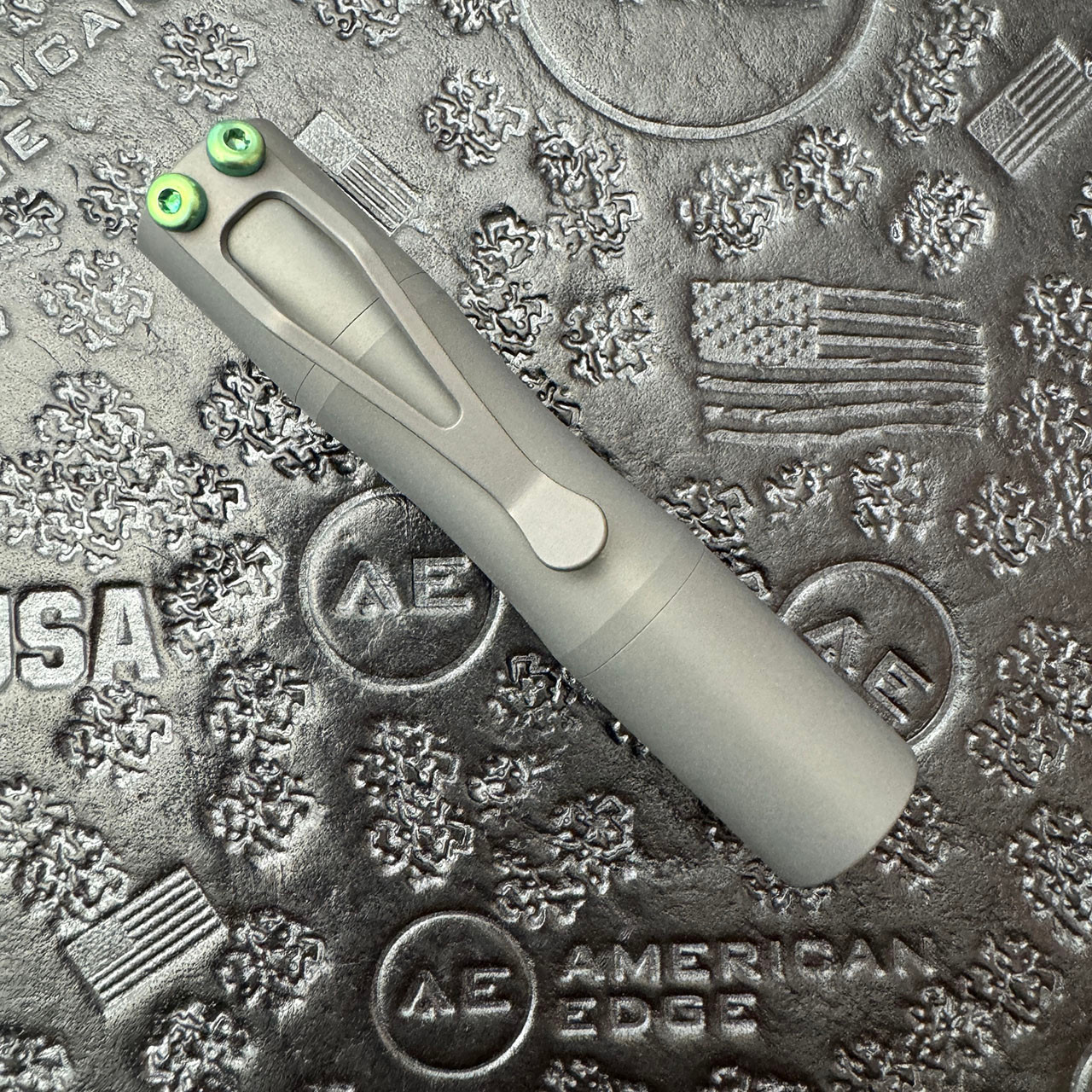 Tactile Turn Apollo Flashlight Titanium X-Tone | American Edge Knives