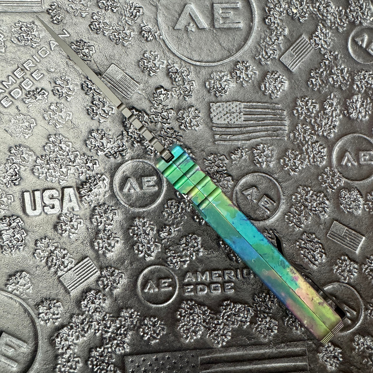 Pro Tech Strider Pt Auto Solid Northern Lights Anodized Handle Dlc