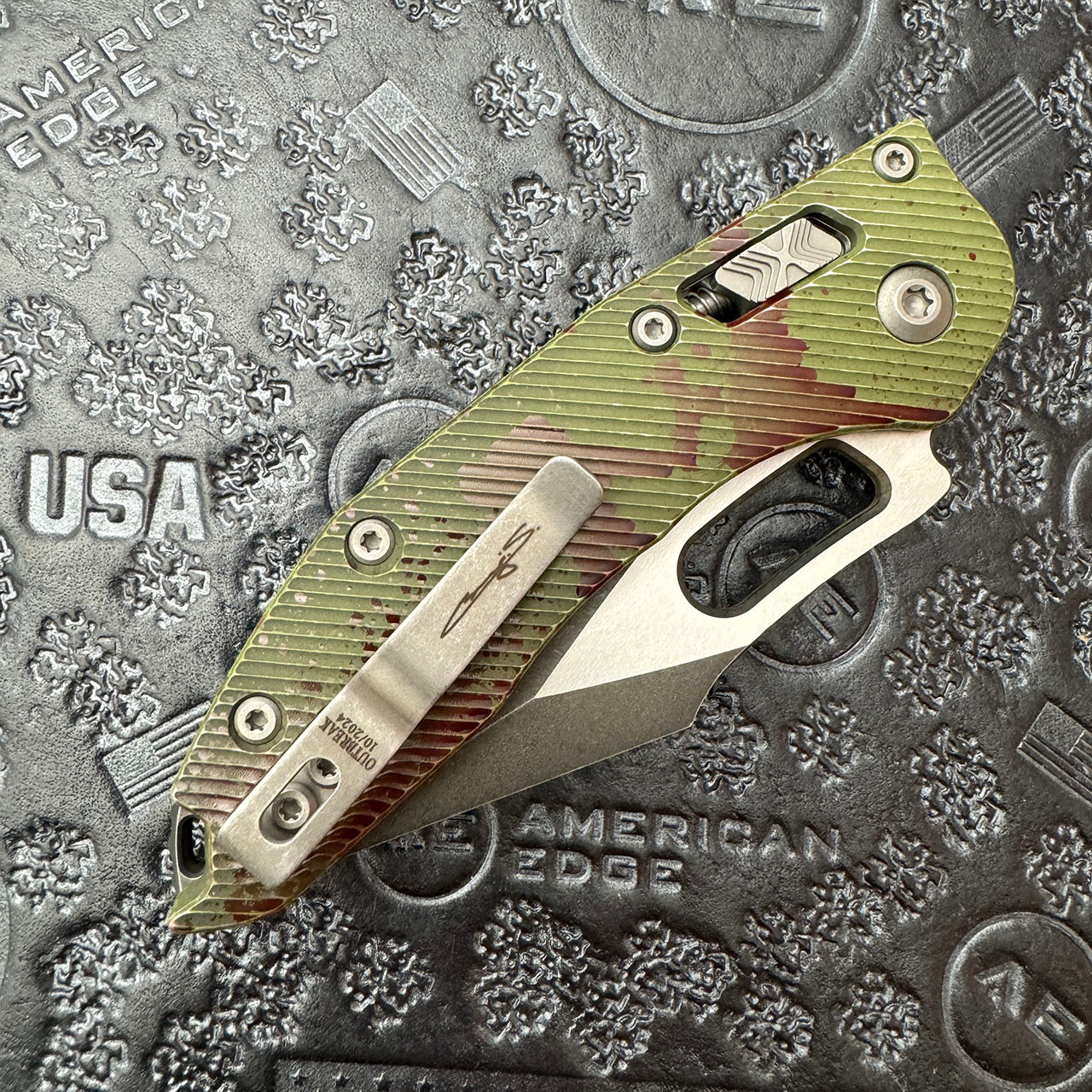 Microtech Borka Stitch Ram Lok Se Outbreak Fluted Aluminum Standard