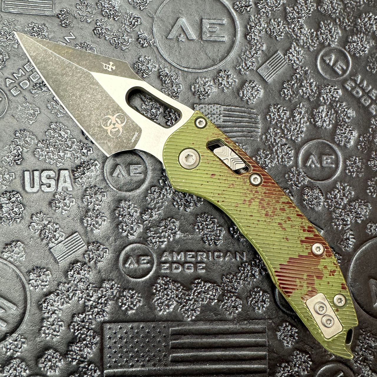 Microtech Borka Stitch Ram Lok Se Outbreak Fluted Aluminum Standard