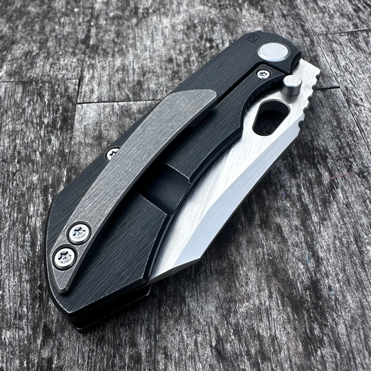 Custom Knife Factory Rotten Design CKF Evo 4.0 Frame Lock Barked Dark ...
