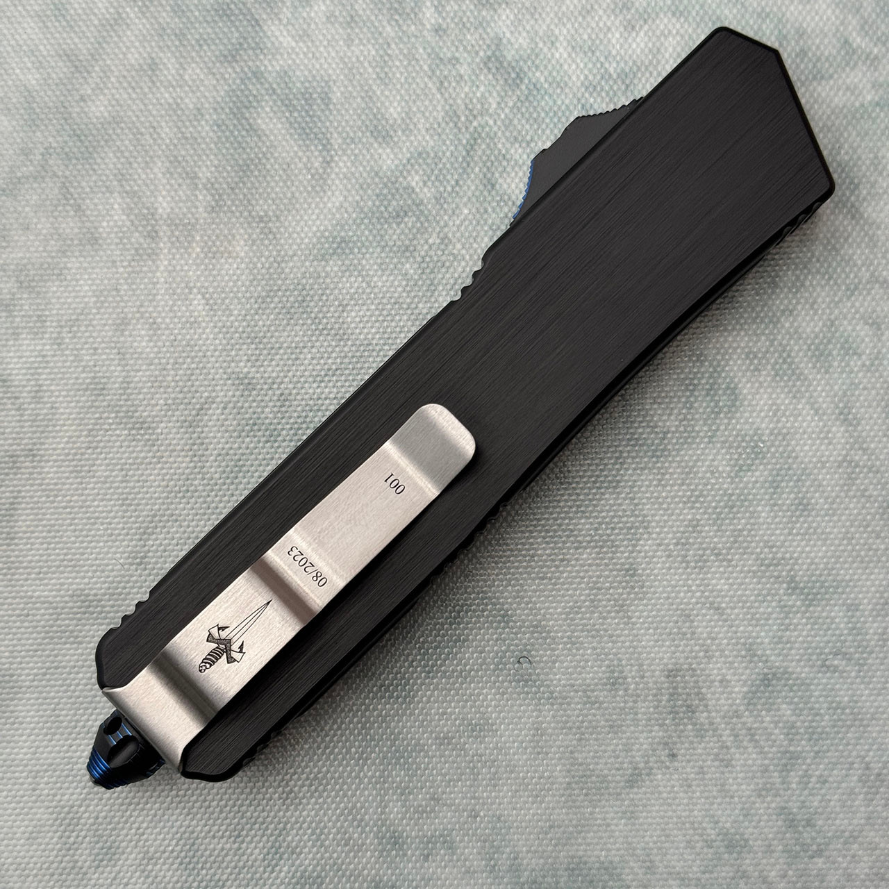 Marfione Custom Scarab II D/E-S Hefted Black Alloy Handle Hand Rubbed ...