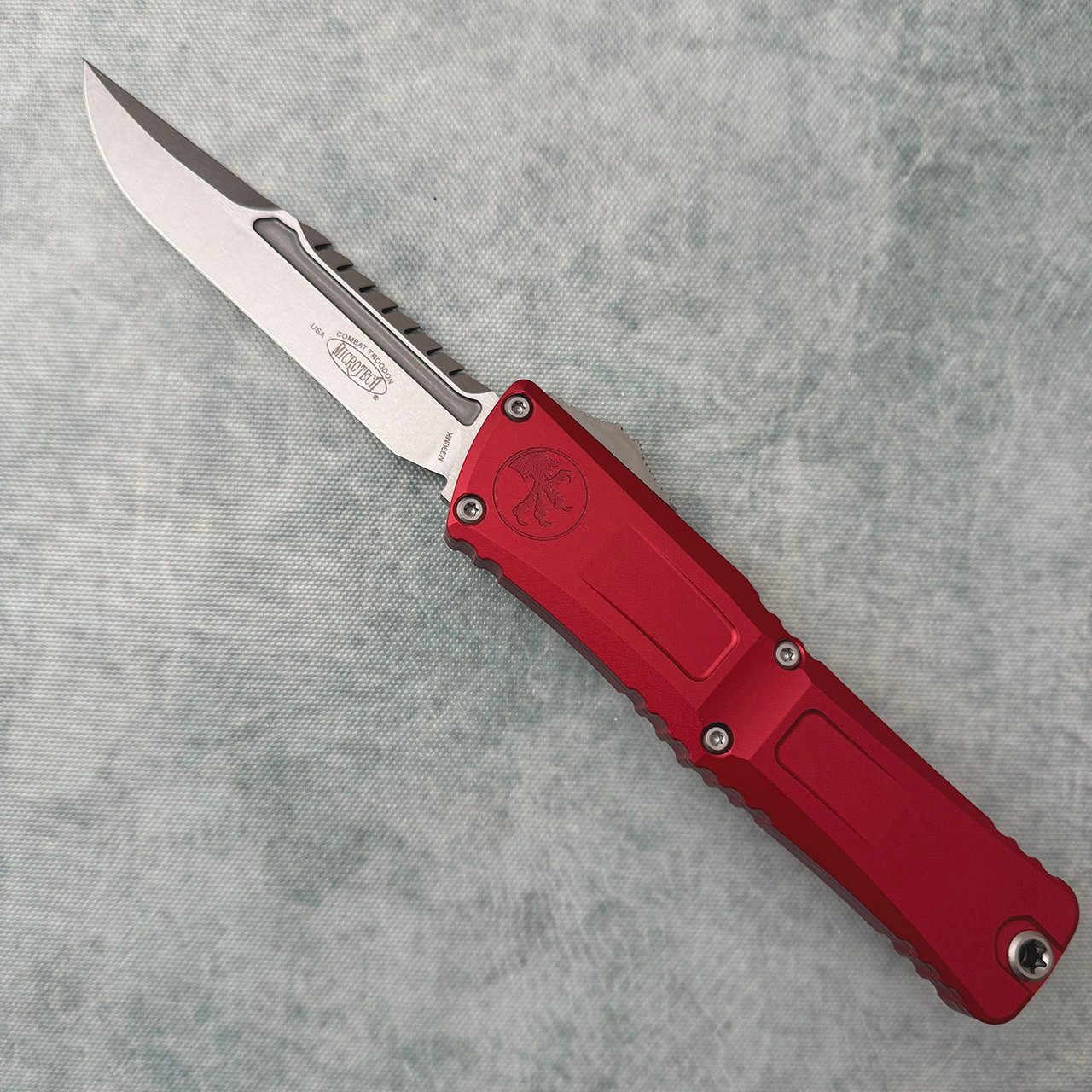 Microtech Combat Troodon Interceptor Gen Iii Red Stonewash Standard