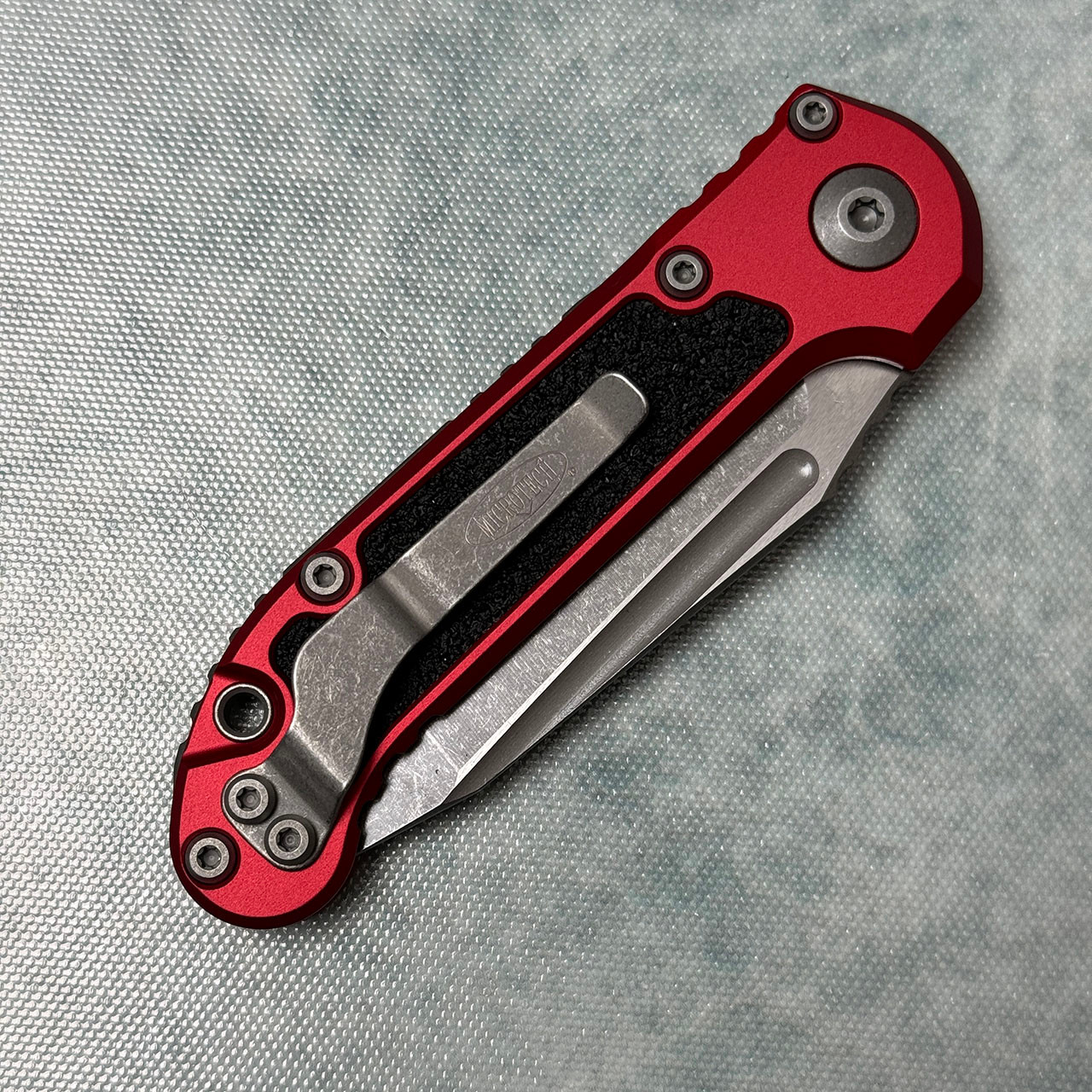 Microtech LUDT T/E Gen III Red Apocalyptic Full Serrated 1136-12APRD ...