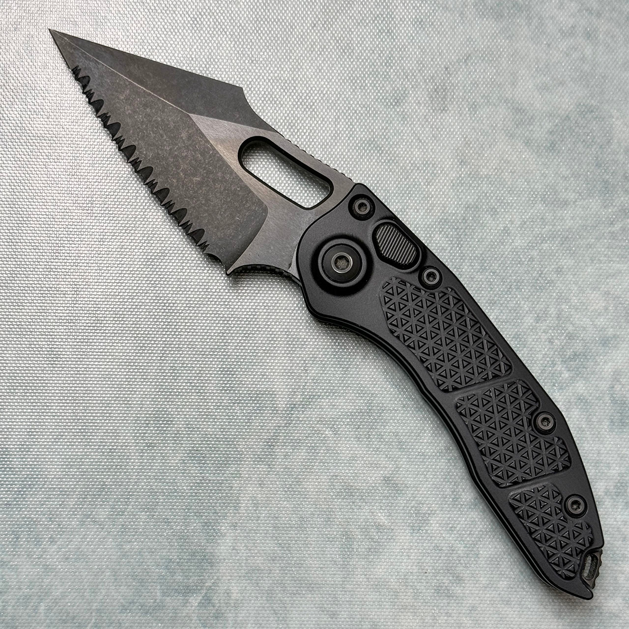 Microtech Borka Stitch Auto Se Shadow Dlc Full Serrated Dlc Hardware