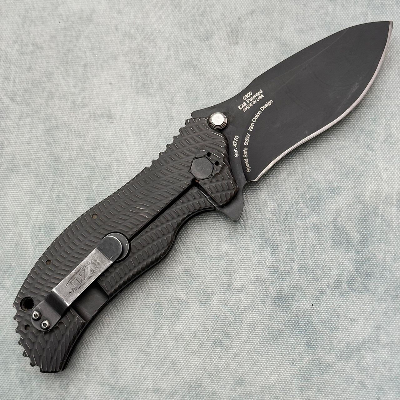 Zero Tolerance 0300 Strider Onion Folder A/O Titanium Black G-10 ...