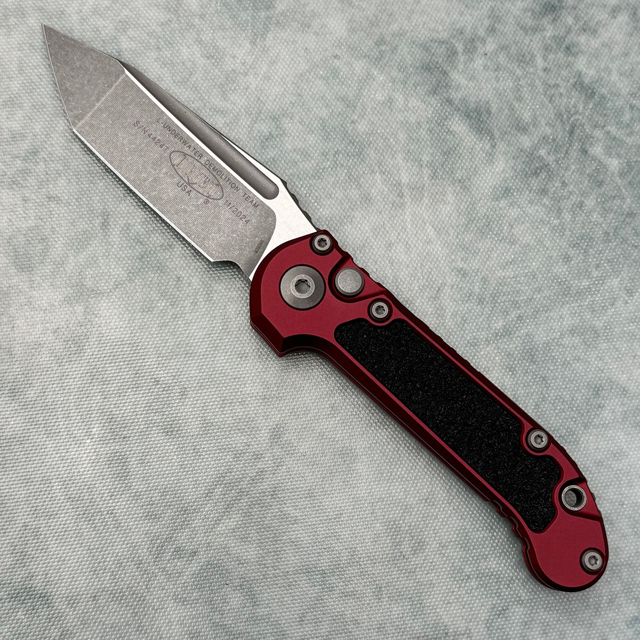 Microtech LUDT T/E Gen III Merlot Apocalyptic Standard 1136-10APMR ...