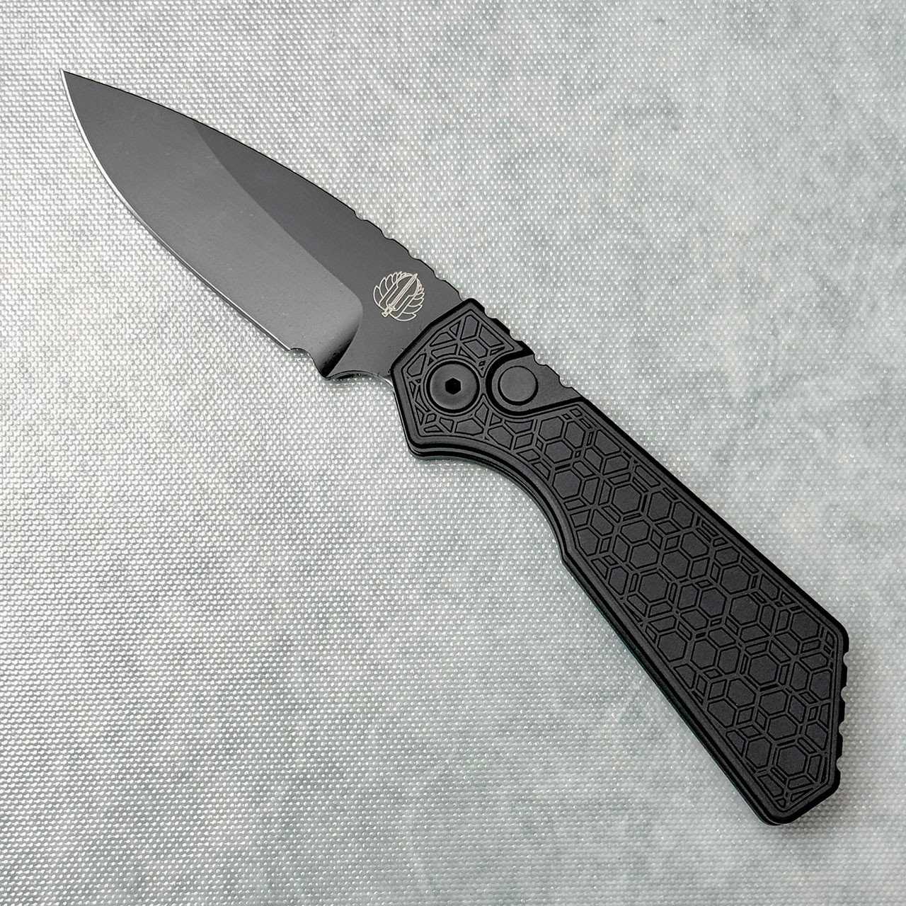 Pro Tech Strider Pt Auto Textured Gridlock Black Handle Dlc Magnacut