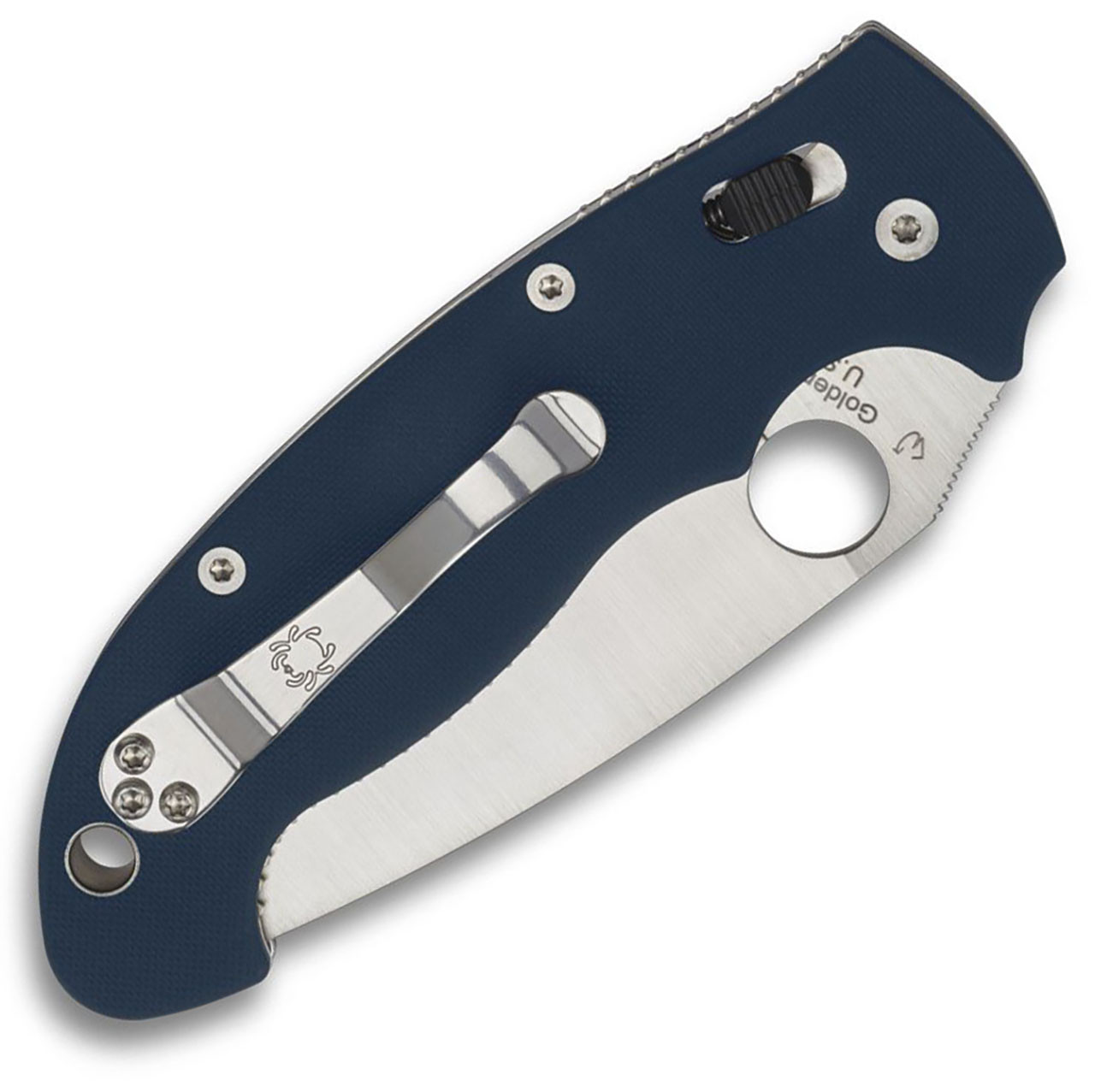 Spyderco Manix 2 XL Cobalt Blue G10 Handle Satin CPM-SPY27 Blade ...