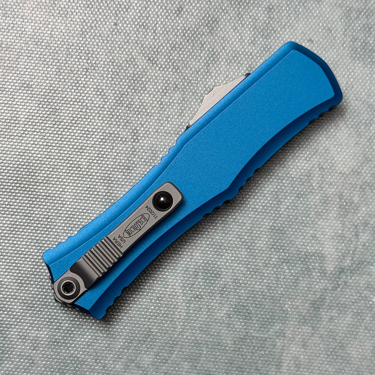 Microtech Hera II Mini S/E Blue Stonewash Standard 1703M-10BL ...