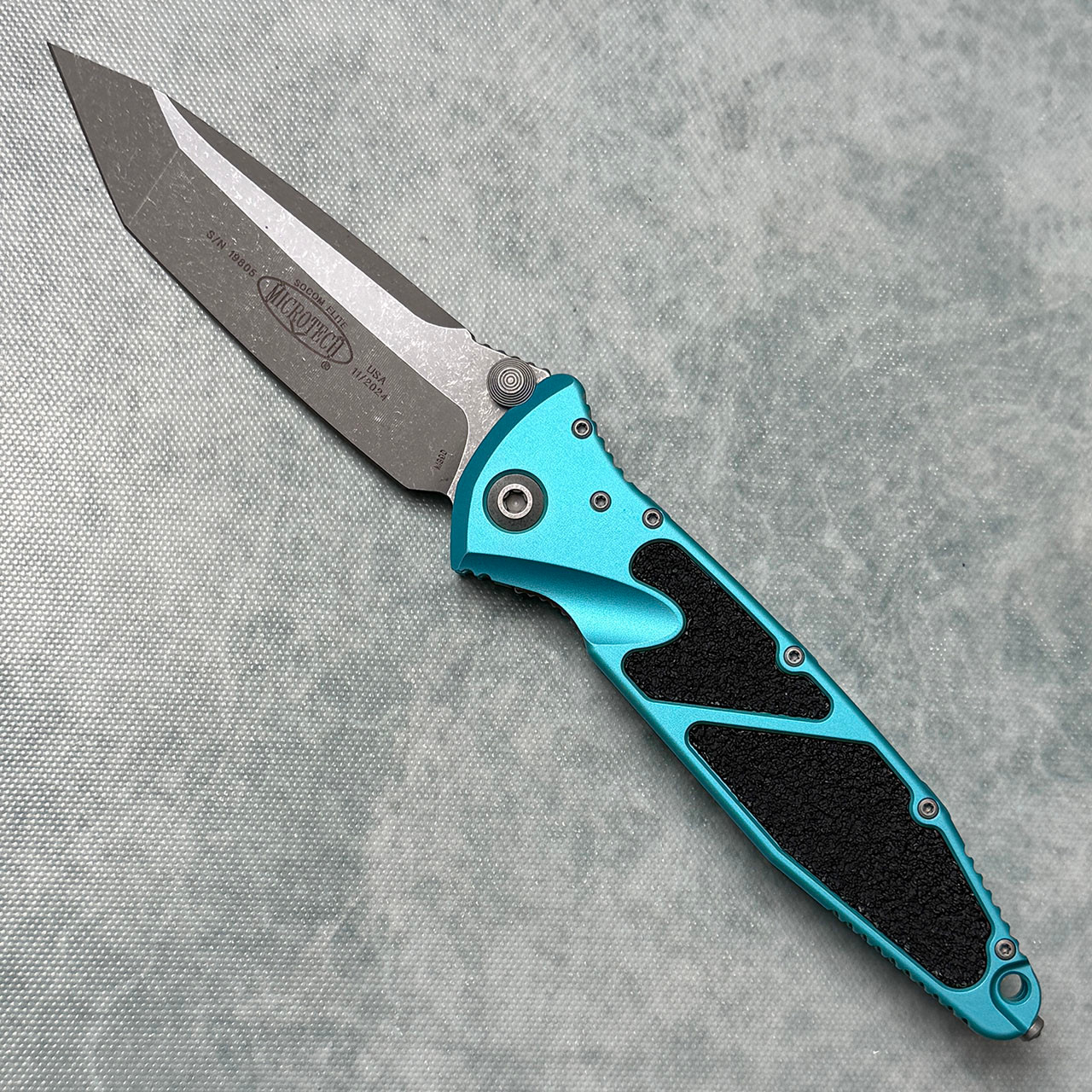 Microtech Socom Elite Manual T/E Turquoise Apocalyptic Standard 161 ...