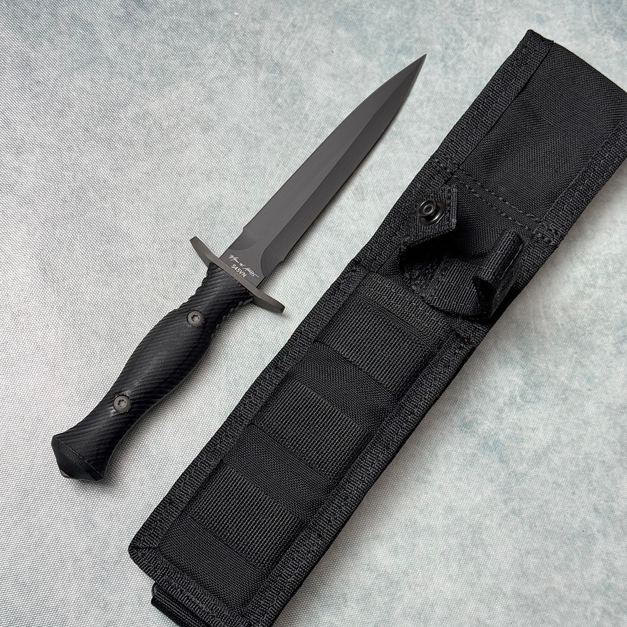 Spartan Blades Harsey Dagger Fixed Blade Black Micarta Handle Black ...