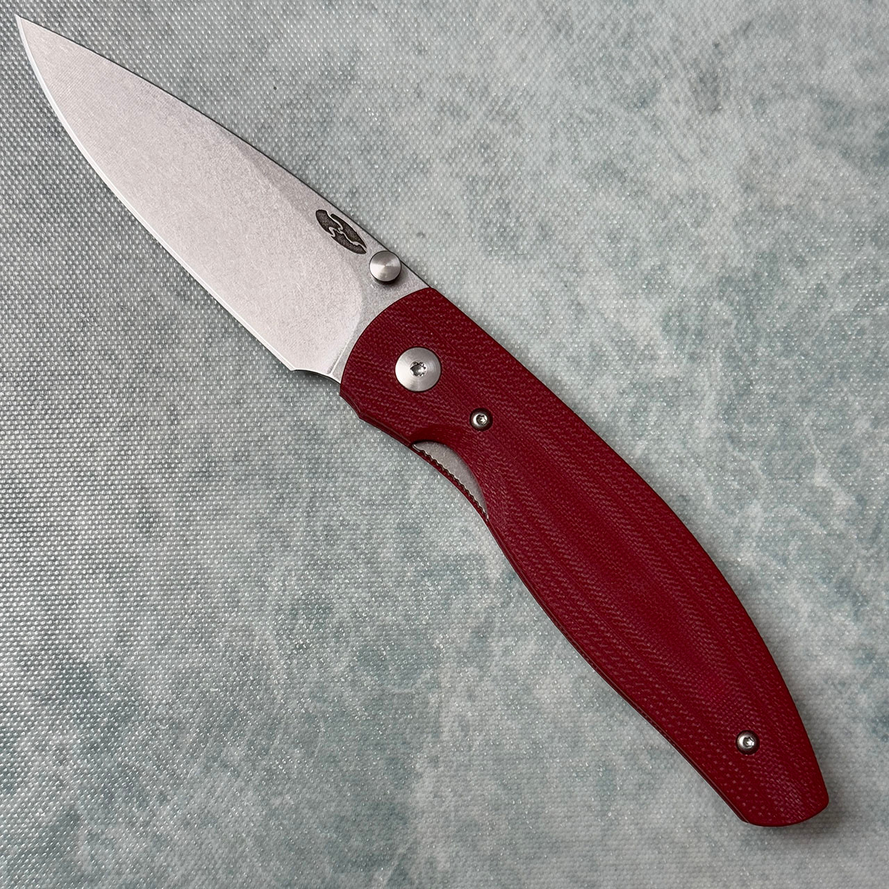Three Rivers Manufacturing TRM Atom Liner Lock 3D Ruby Red G10 Scales ...