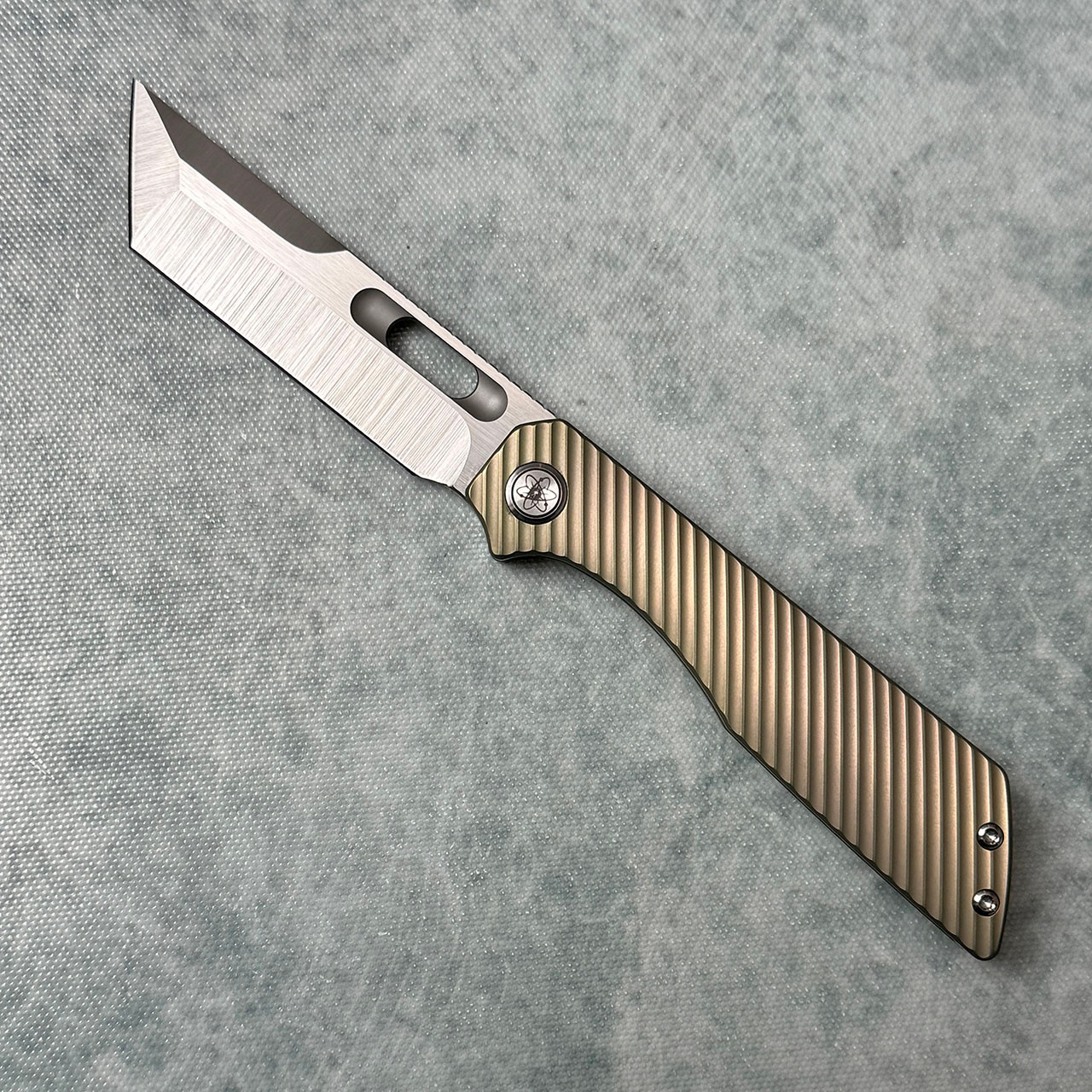 EMPEDC Ronin Frame Lock Titanium Handle Satin Blade (Pre-owned ...