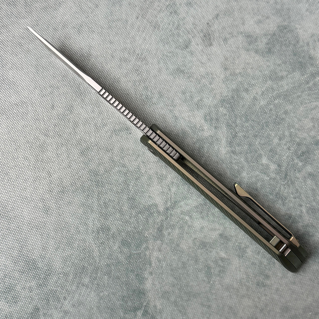 EMPEDC Ronin Frame Lock Titanium Handle Satin Blade (Pre-owned ...
