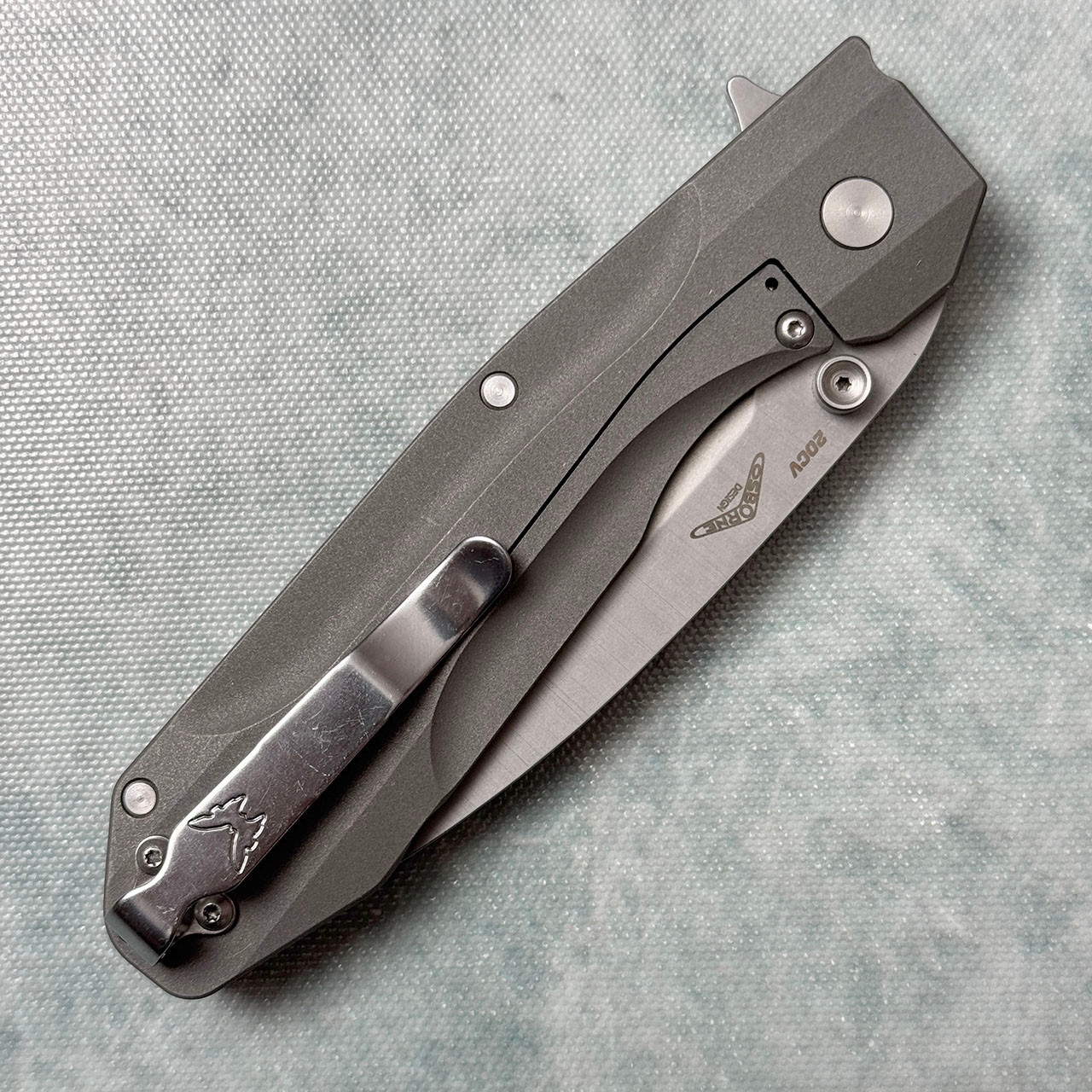 Benchmade Osborne Proxy Frame Lock Black Dyed G10/Titanium Handle Bead ...