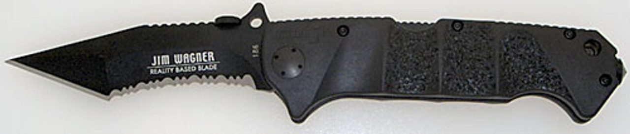 Boker Plus Jim Wagner Reality Based Blade Manual Tanto Serrated 051 | American Edge Knives