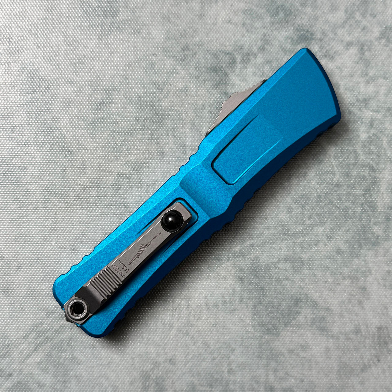 Microtech Combat Troodon Interceptor Gen III Blue Stonewash Standard ...