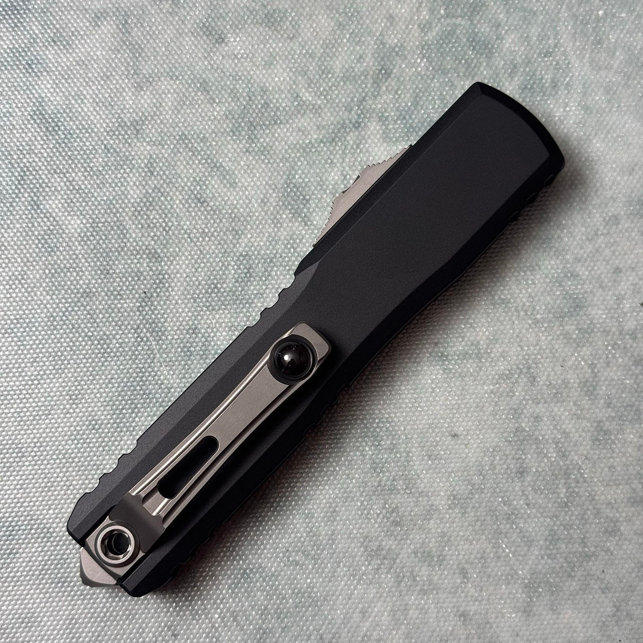 Microtech Ultratech Gen III ZBP D/E Black Stonewash Serrated 1122-11 ...
