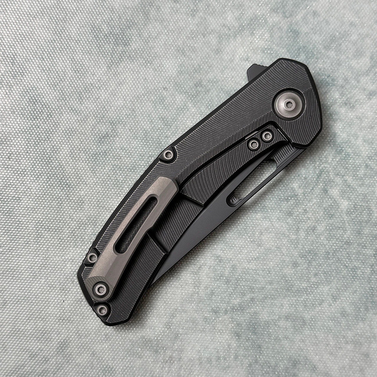 Tactile Knife Co. Archer Frame Lock Distressed DLC Titanium Handle DLC ...