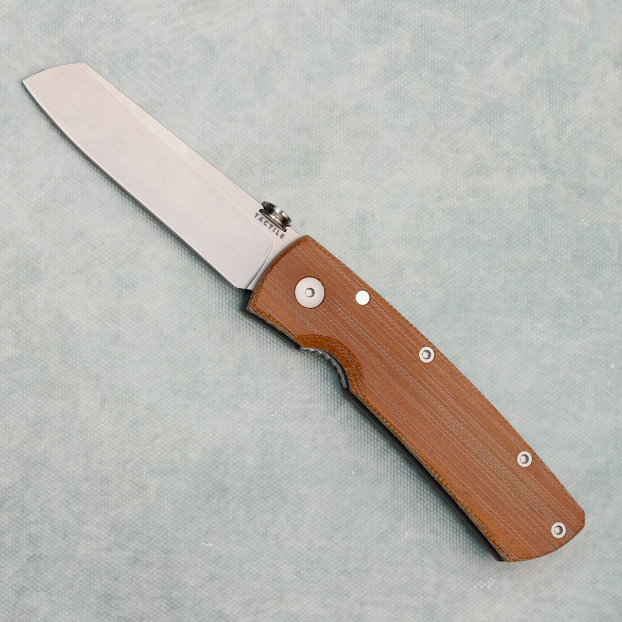 Tactile Knife Co. Mariner 2 Inset Liner Lock Vintage Micarta/Titanium ...