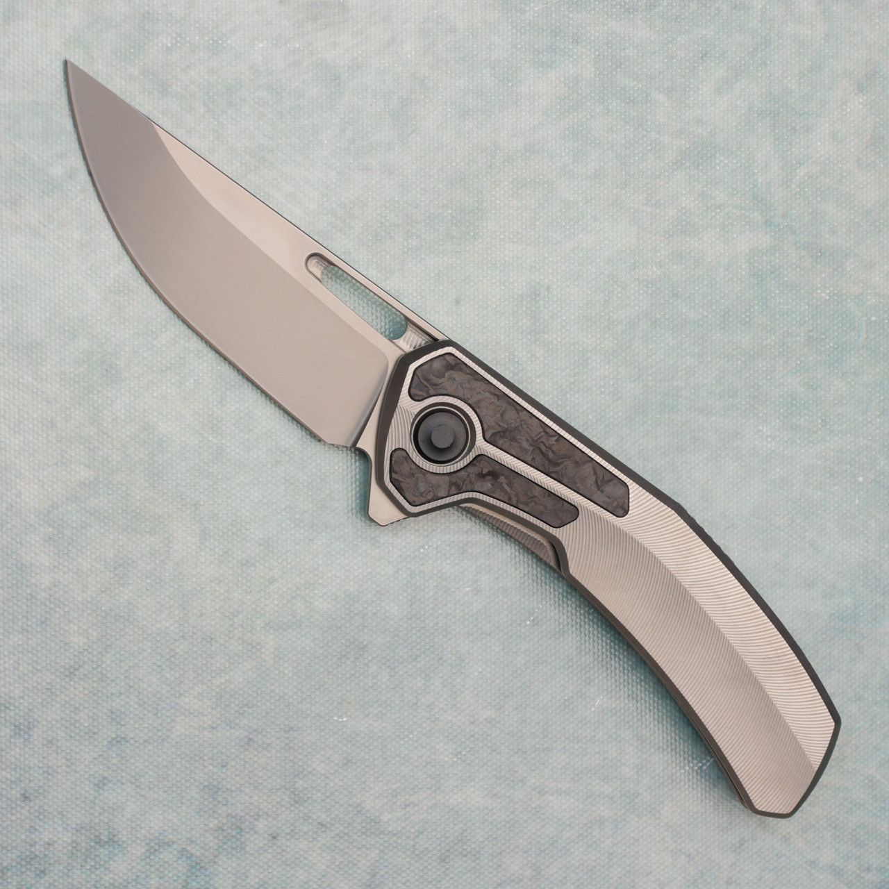 Tactile Knife Co. Archer Frame Lock Titanium Handle w/ Black Techno ...