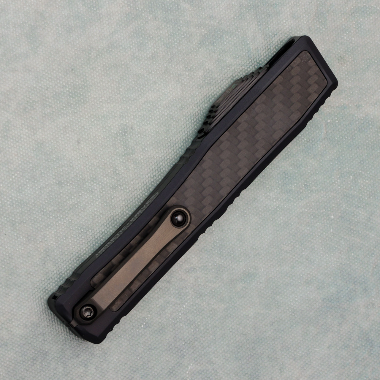 Heretic Knives Custom NYX D/E Aluminum Handles w/ Carbon Fiber Inlays ...