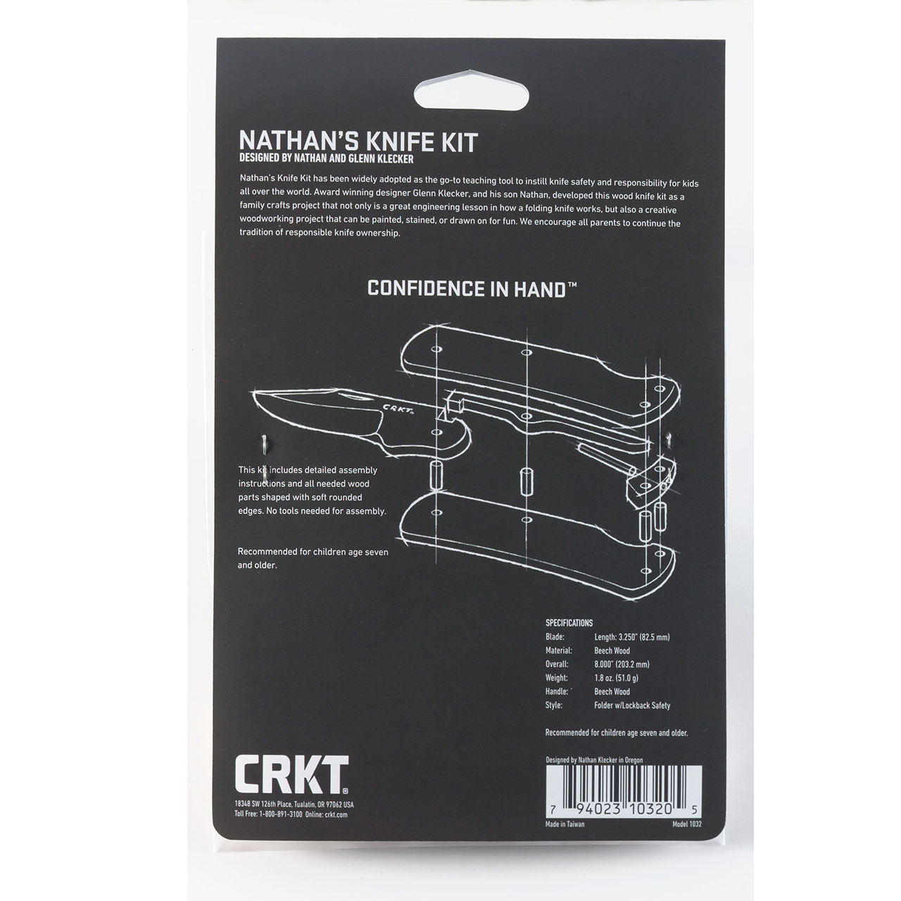 Columbia River Knife And Tool CRKT Nathan's Knife Wooden Knife Kit 1032 ...