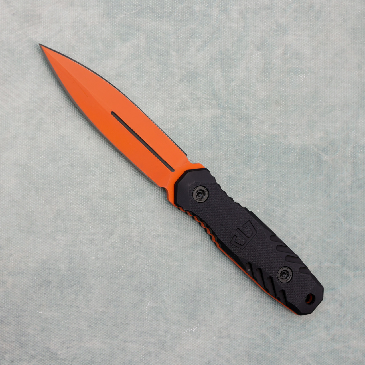 Blackside Customs Phase 7 (P7) D/E Dagger Black G10 Handle Orange PSB27 ...