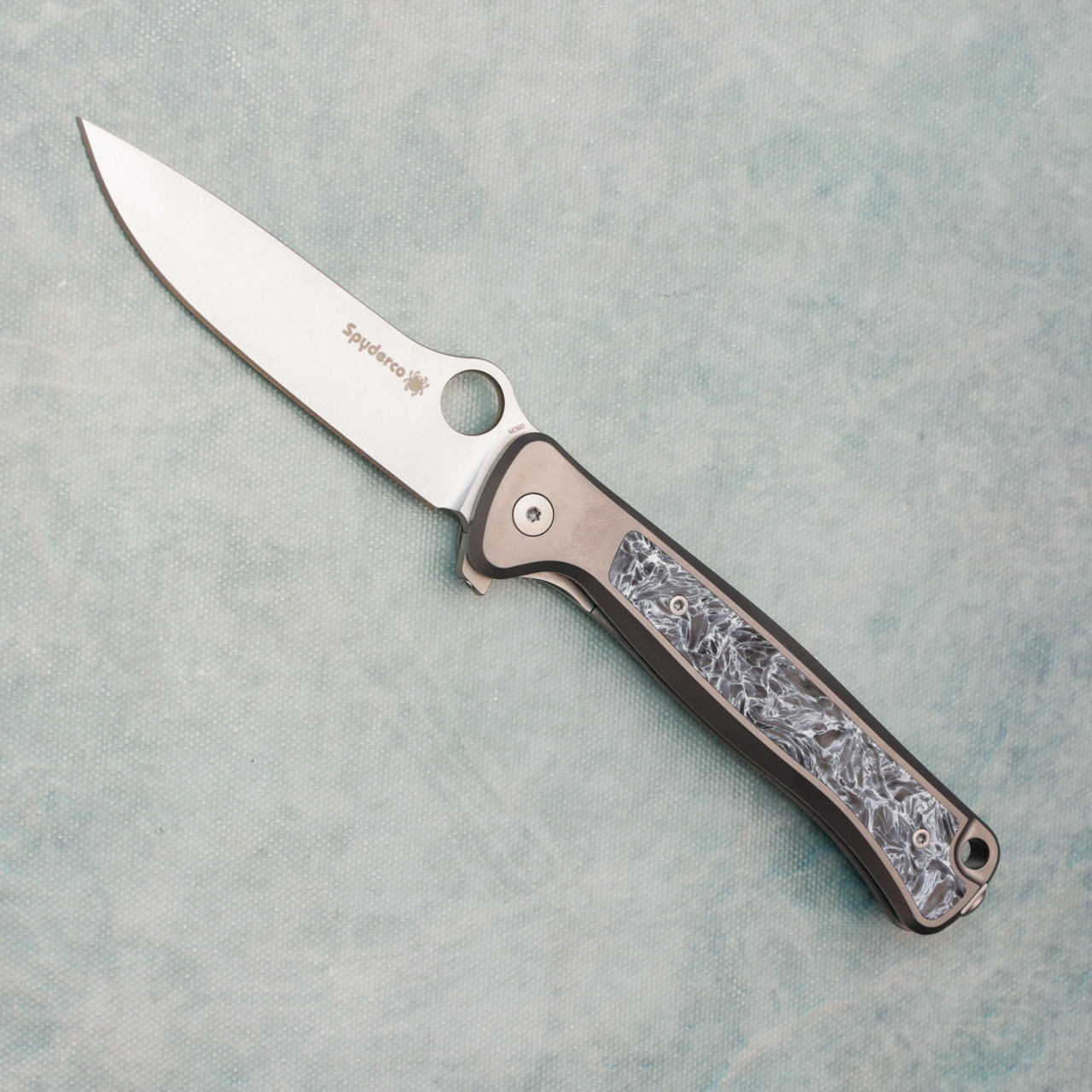 Spyderco LionSteel Slym Frame Lock Titanium Integral Handle With Dark ...