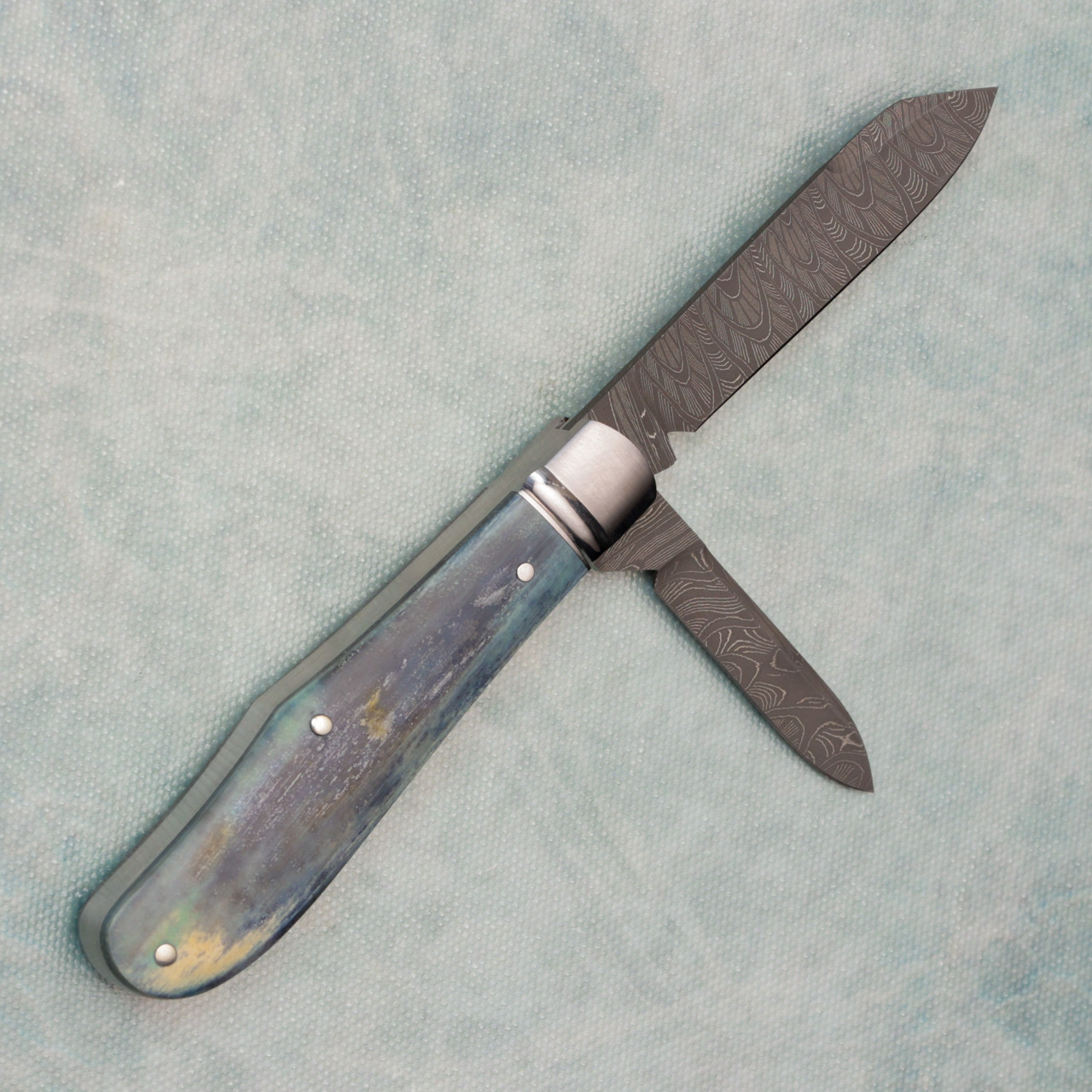 Mike Zscherny Custom Eureka Jack Blue Mammoth Ivory Handles Mike Norris ...