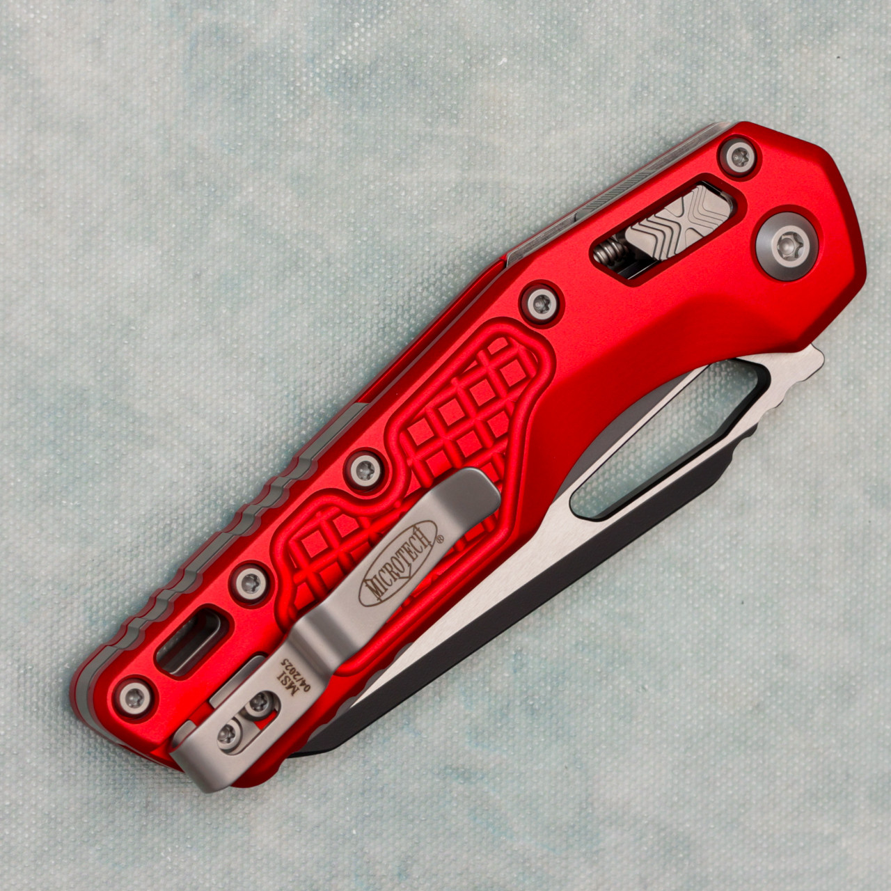 Microtech MSI RAM-LOK Frag Red Aluminum Handle Standard 210-1FRRD ...