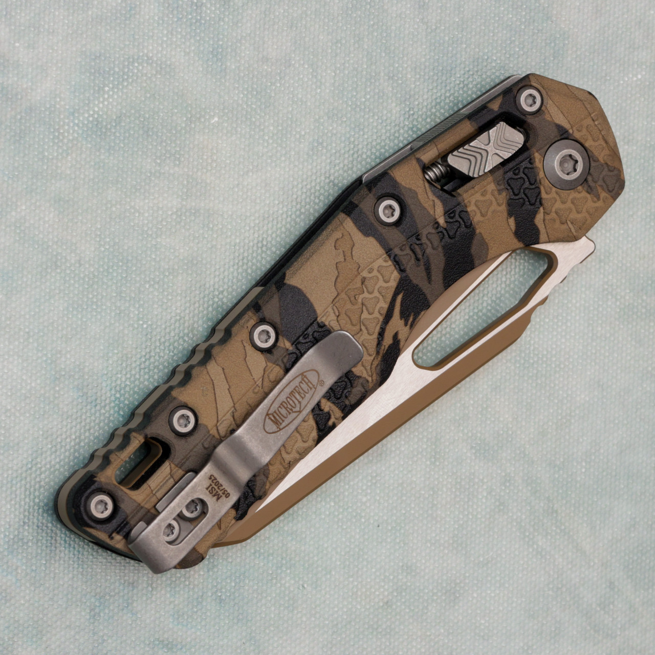 Microtech MSI RAM-LOK S/E Terrain Tiger Camo Tri-Grip Polymer Dark ...