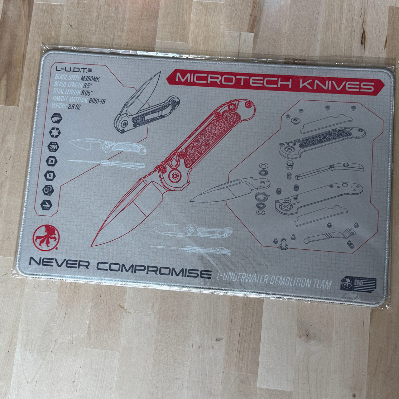 Microtech L.U.D.T. Shop Mat | American Edge Knives
