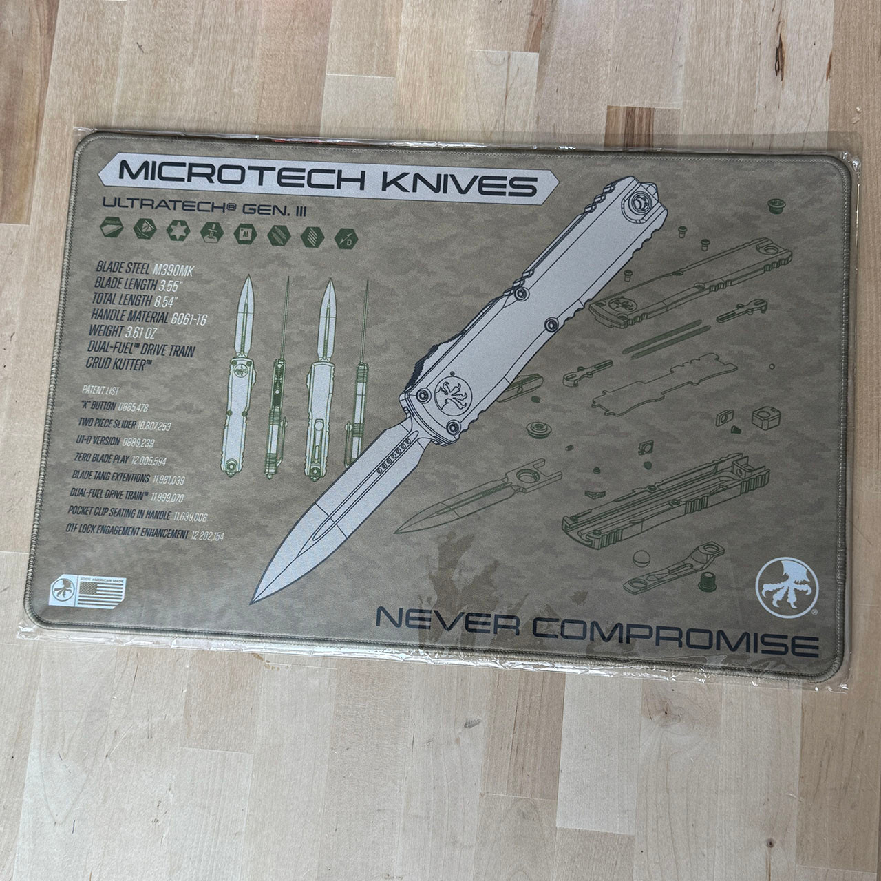 Microtech Ultratech Gen III Shop Mat | American Edge Knives