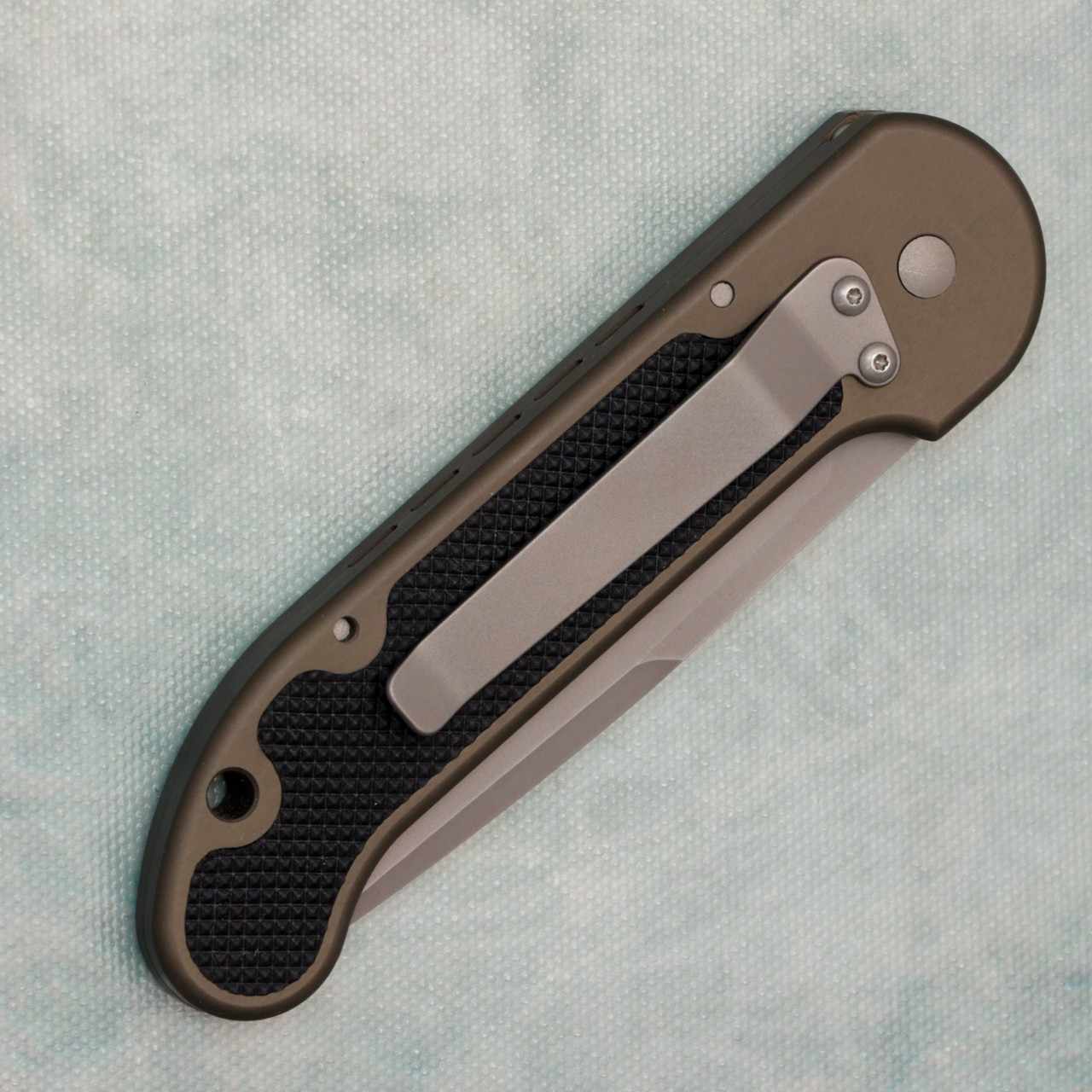 Microtech LUDT Gray Handles w/ Kraton Inlays Bead Blast Blade Vintage ...