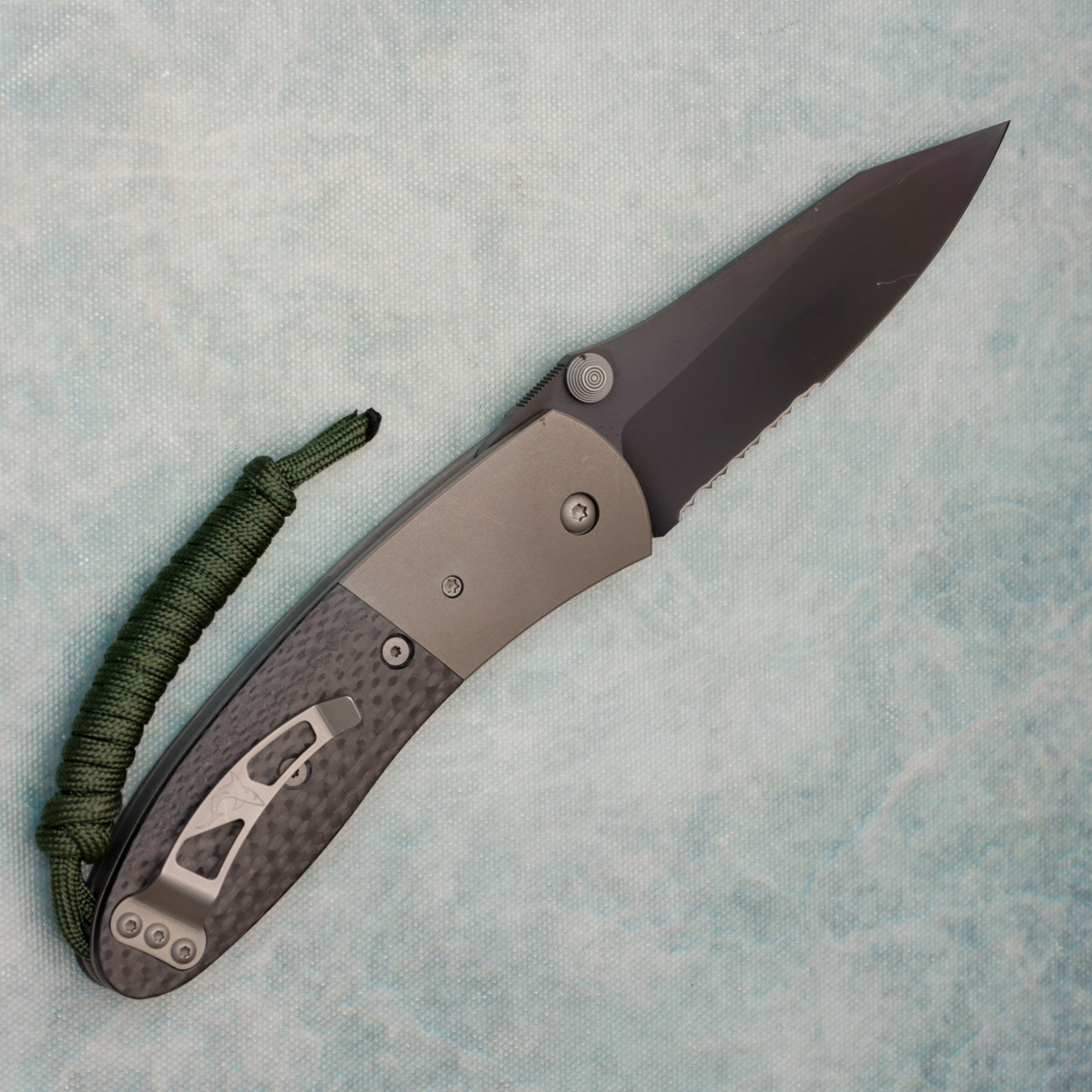 Microtech Lightfoot L.C.C. D/A Auto Carbon Fiber Black Part Serrated ...