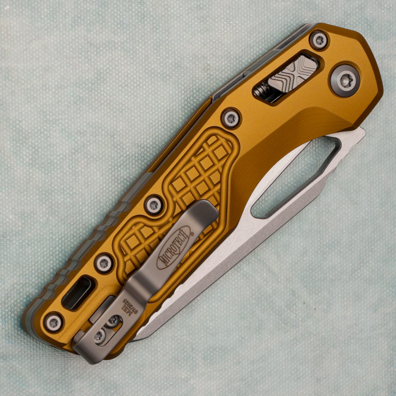 Microtech MSI RAM-LOK Frag Tan Aluminum Handle Stonewash Standard 210 ...