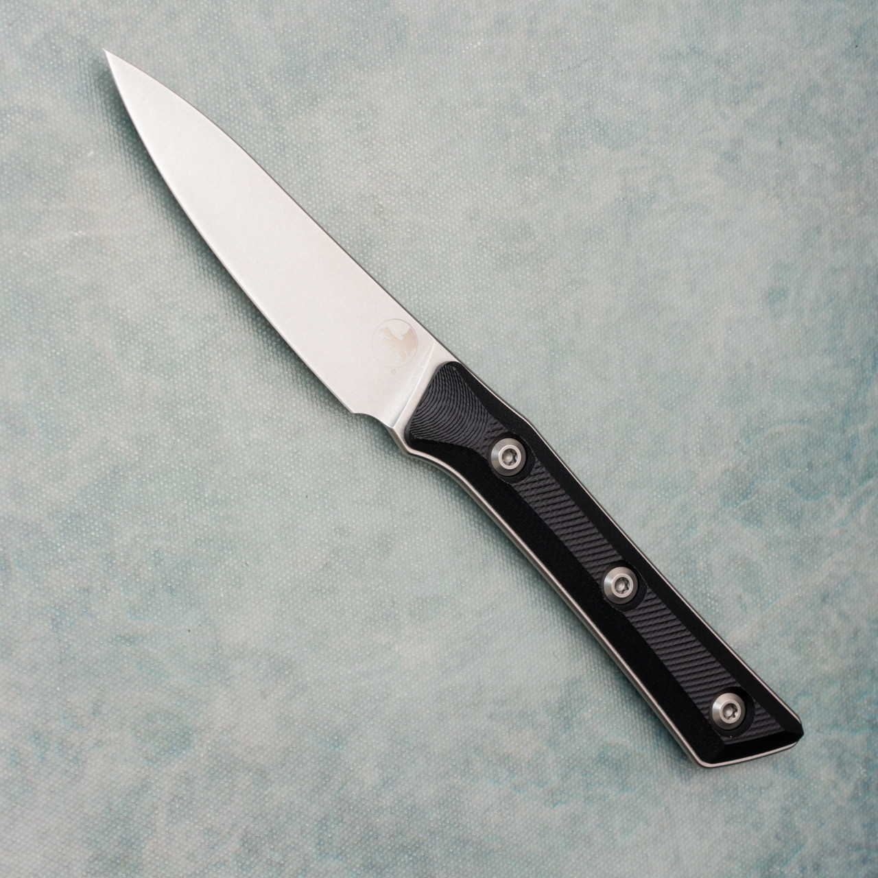 Microtech Paring Knife Black G-10 Handle Stonewash Standard Blade 3500 ...