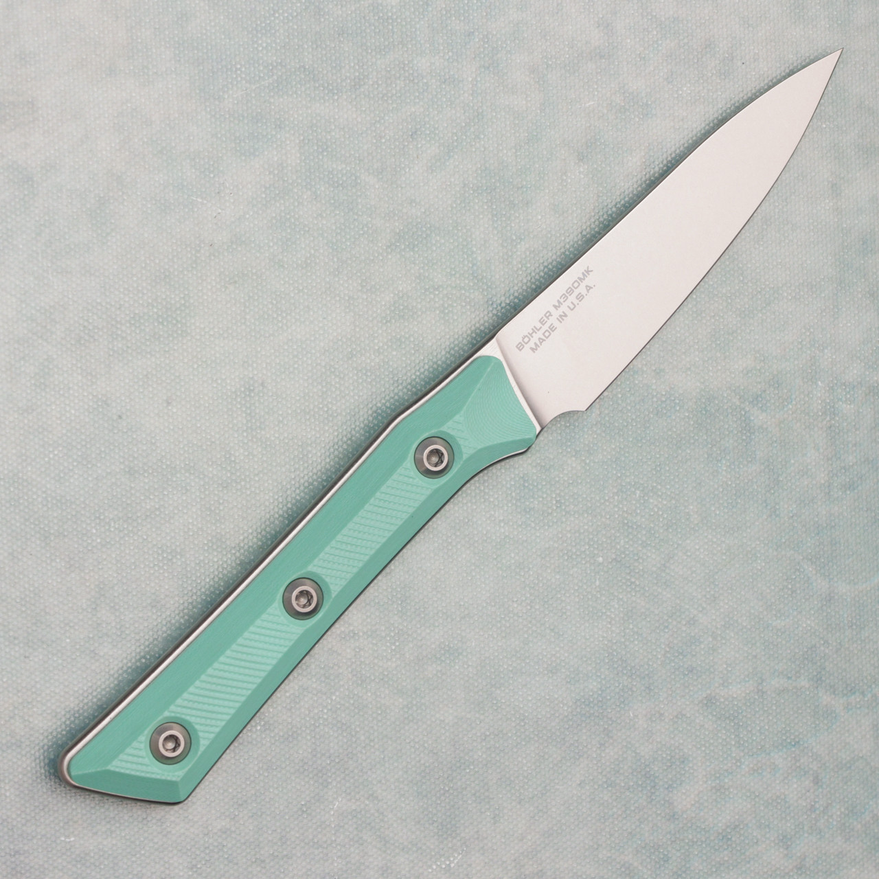 Microtech Paring Knife Caribbean Blue G-10 Handle Stonewash Standard ...